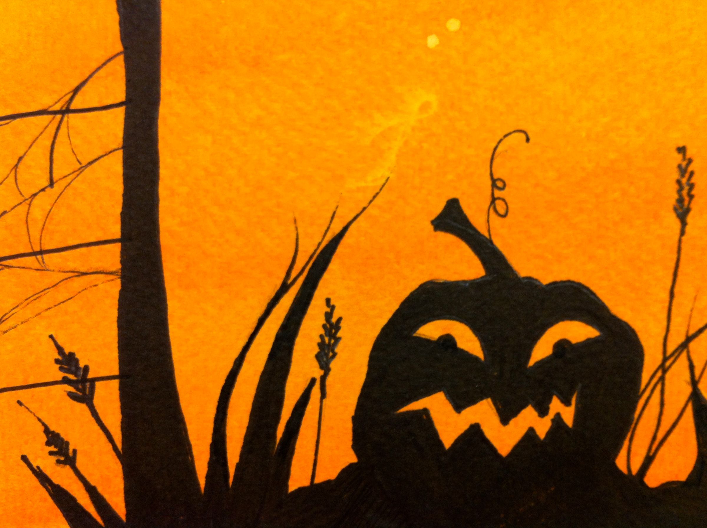 Halloween Silhouette Drawing : 28 Steps - Instructables
