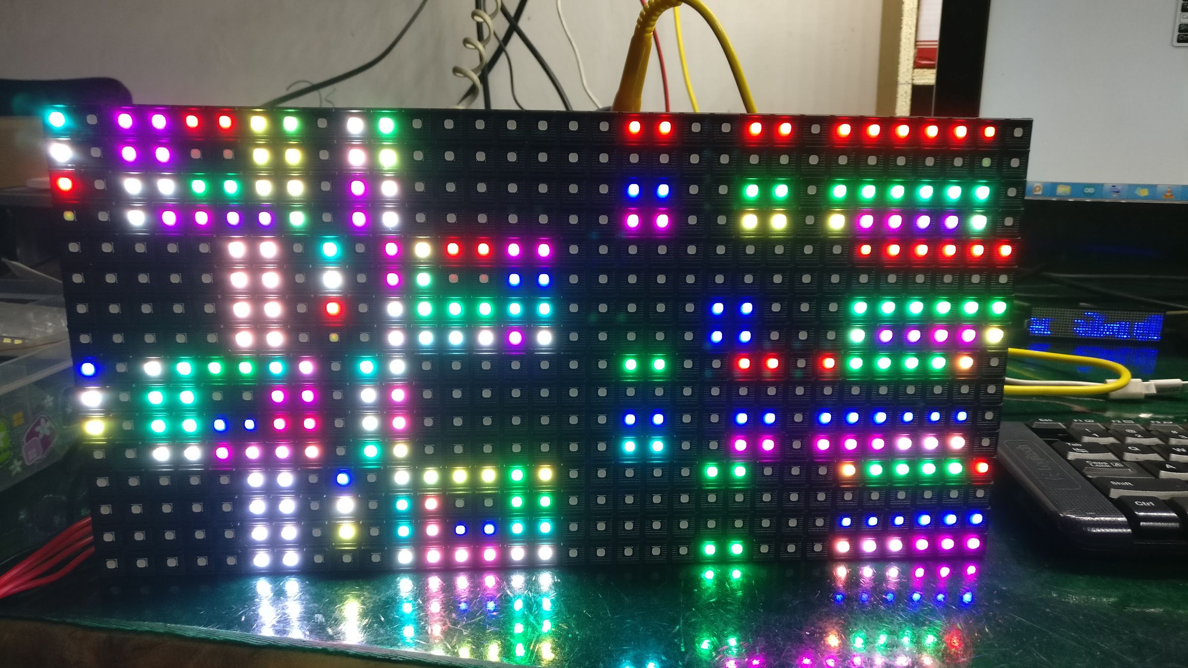 Tetris Time Clock on a RGB Matrix With ESP8266 : 6 Steps - Instructables