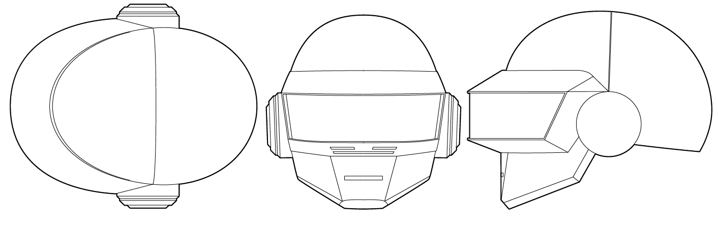 Building a Daft Punk Helmet With Programmable LED Display : 18 Steps ...