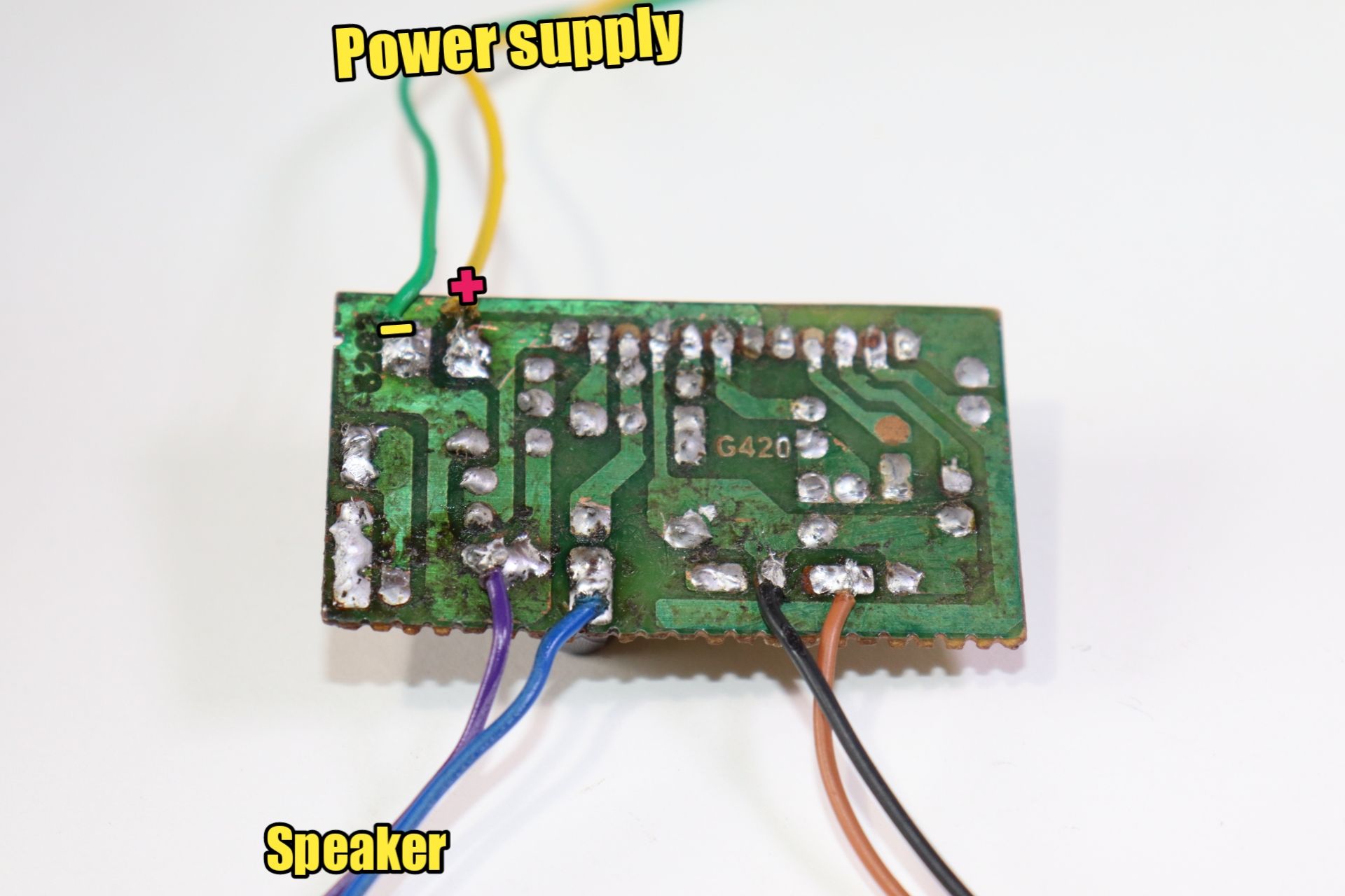 6283 IC Single Channel Audio Amplifier Board Wiring : 8 Steps ...