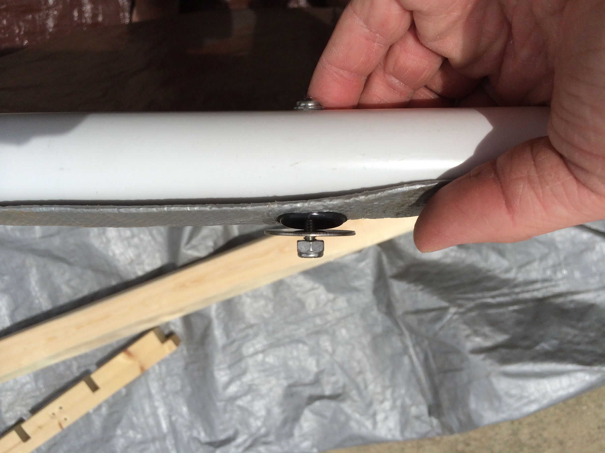 Tarp and PVC Canopy Lean-to Workspace : 12 Steps - Instructables