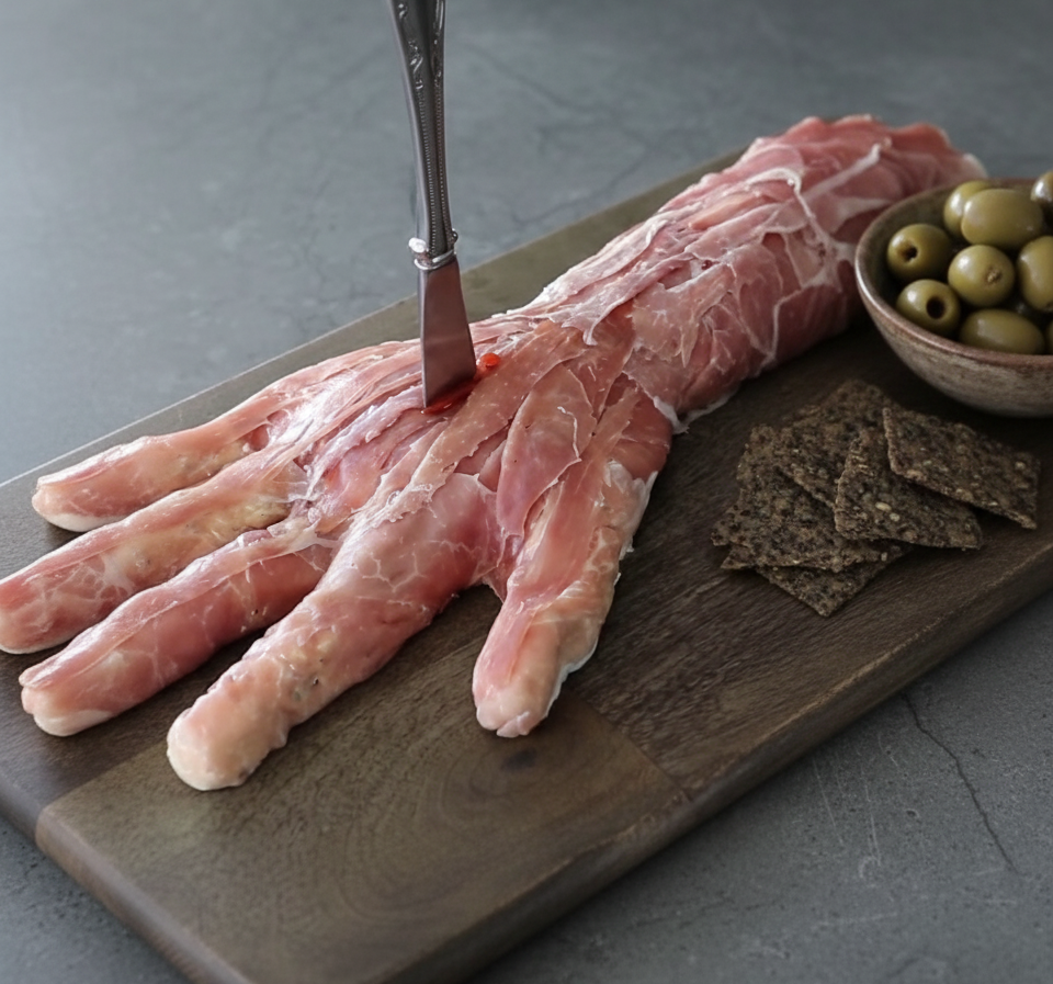 🔪 the Hand of Terror: a Severed Ham and Cheese Appetizer : 4 Steps ...