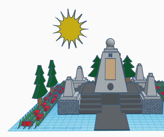 How to Build the Half of the World Monument on Tinkercard : 5 Steps ...
