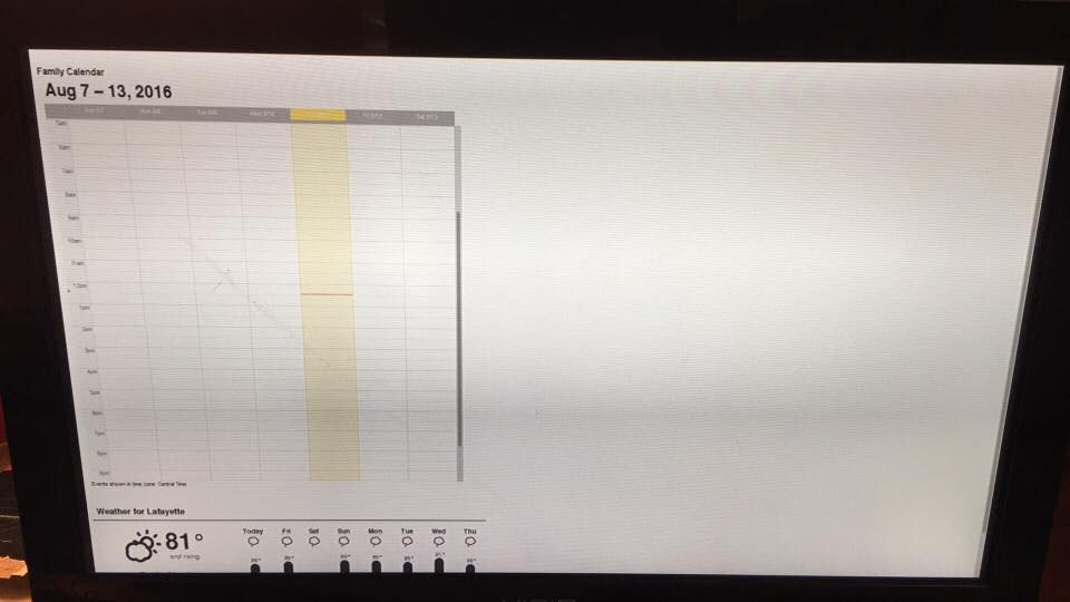 Raspberry Pi: Wall Mounted Calendar and Notification Center : 5 Steps ...