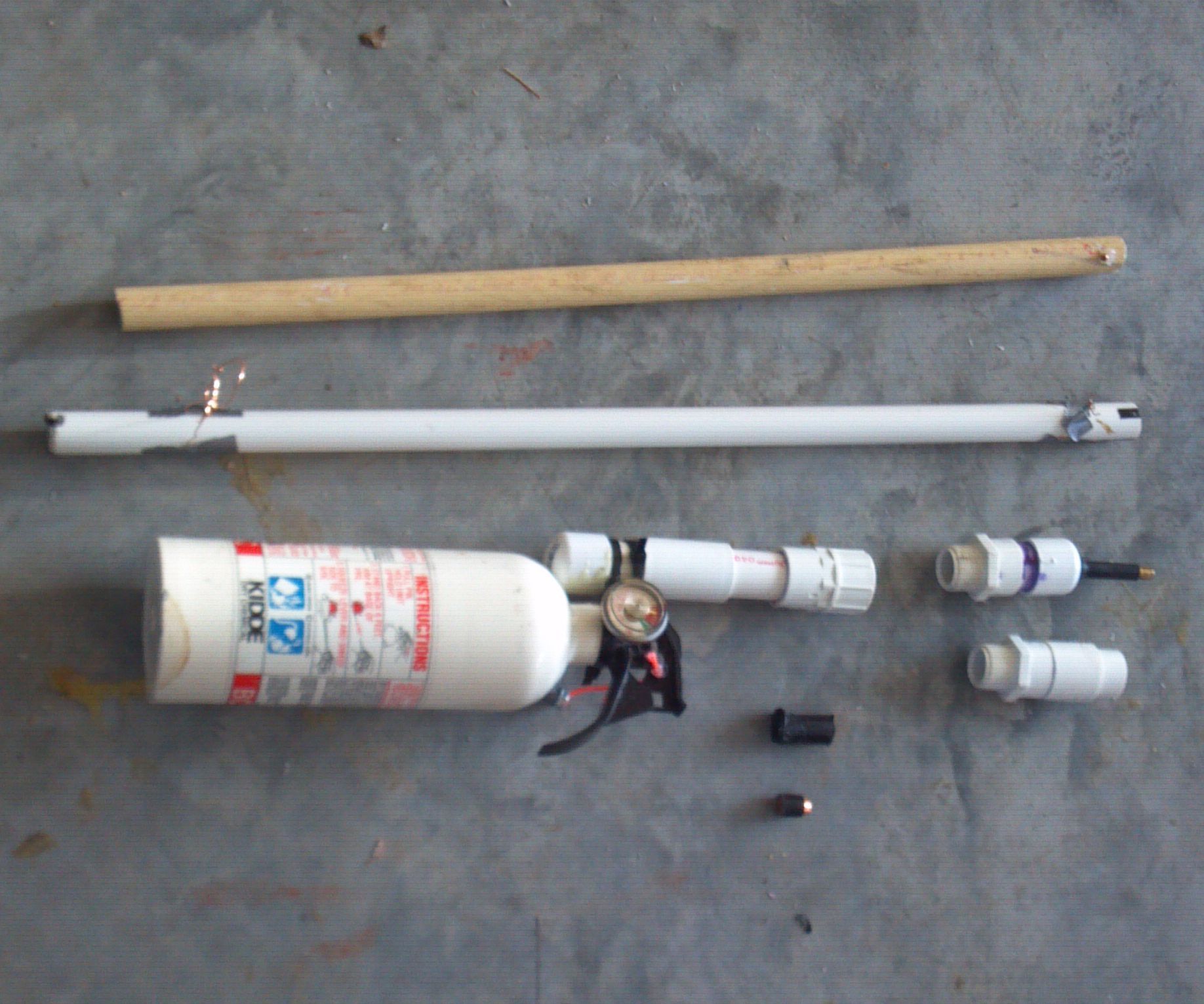 How to Make an EASY SEMI-AUTO Spud Gun Out of a Fire Extinguisher Plus ...