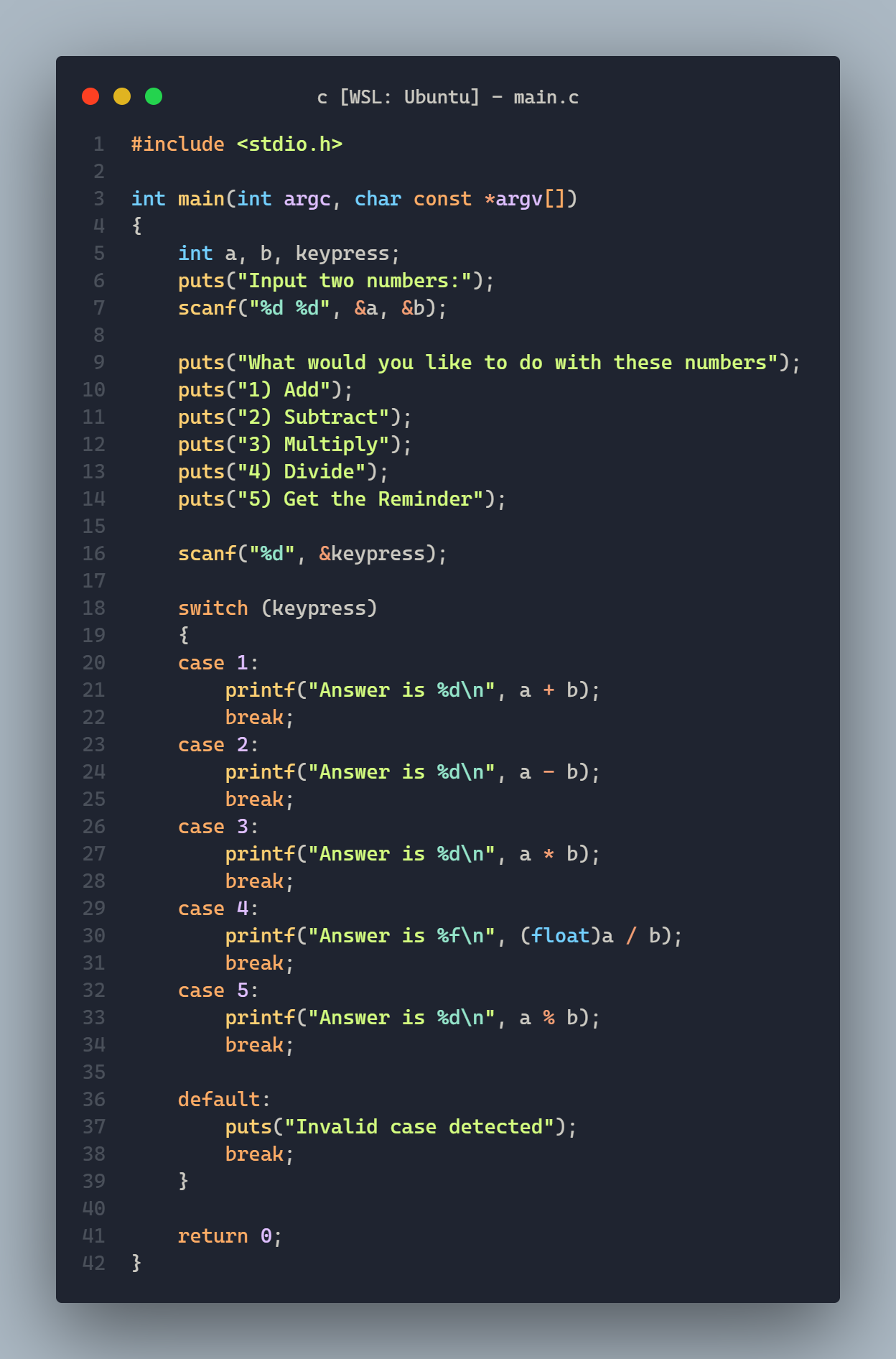 Making a Calculator Using C Code : 14 Steps - Instructables
