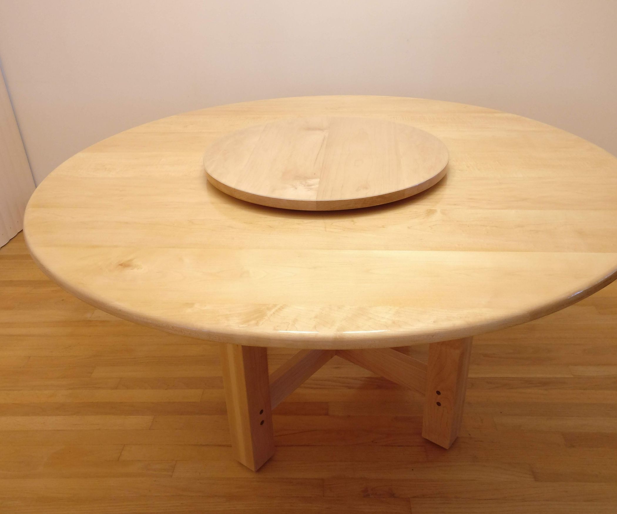 Make a Large Round Dining Table With Turntable : 10 Steps (with ...