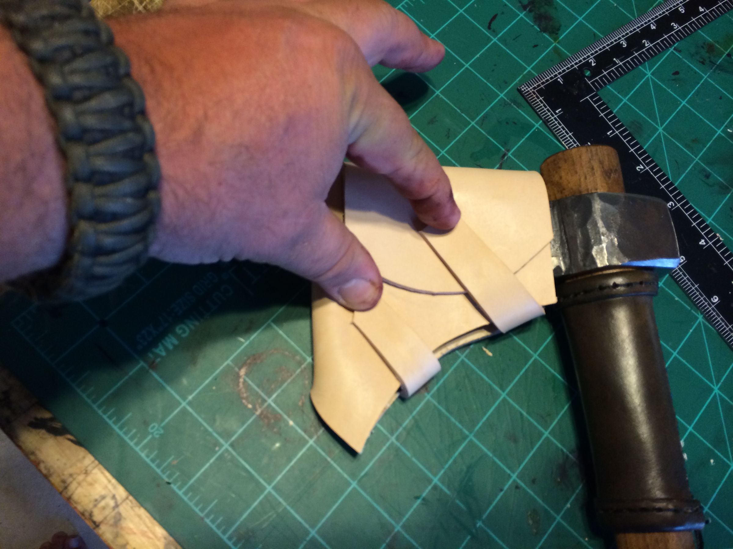 Tomahawk Sheath, Haft Wrap, and Belt Holster : 3 Steps - Instructables