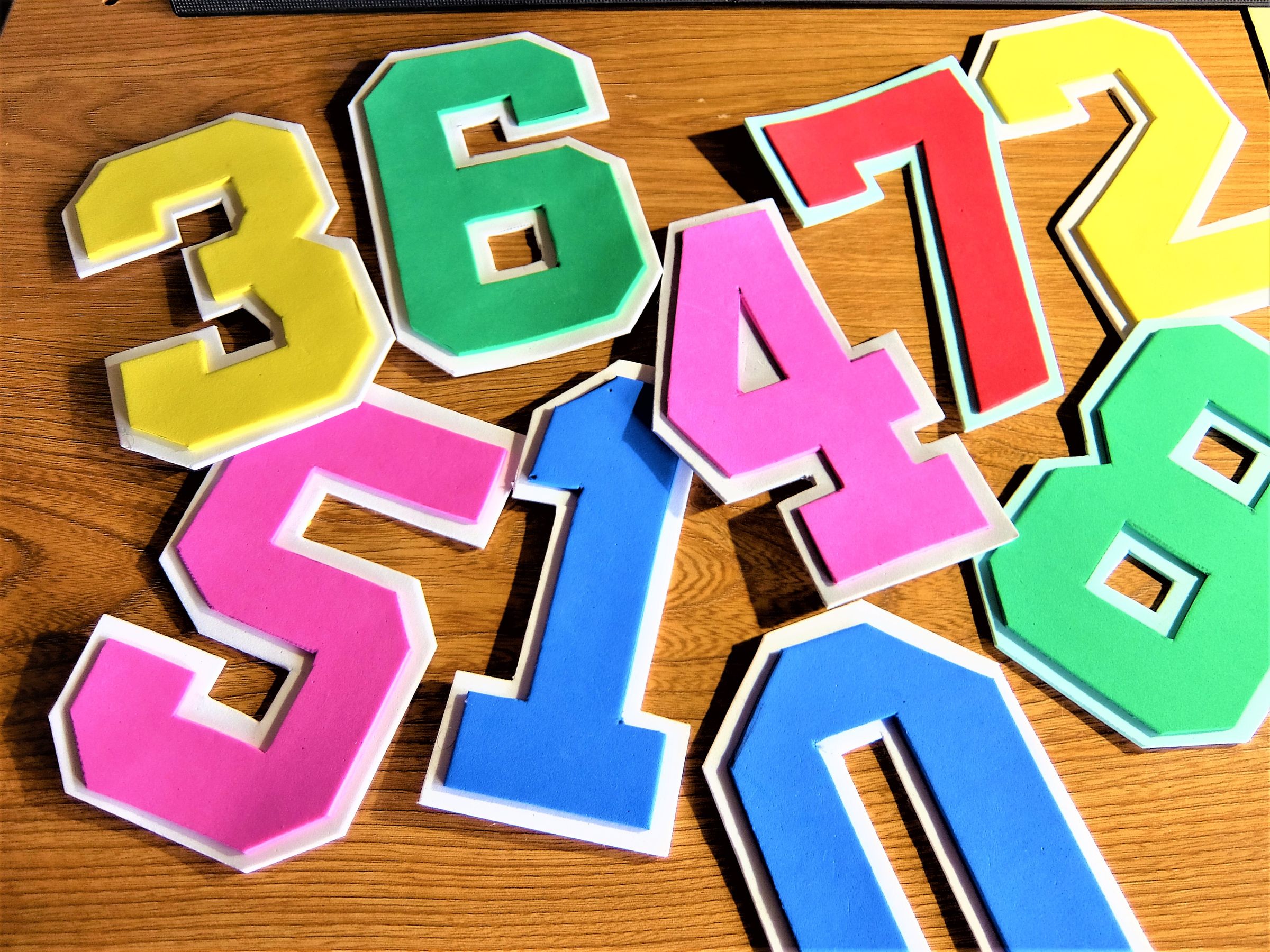 Draw and Cut Out Jersey Numbers 0 to 9 : 14 Steps (with Pictures ...