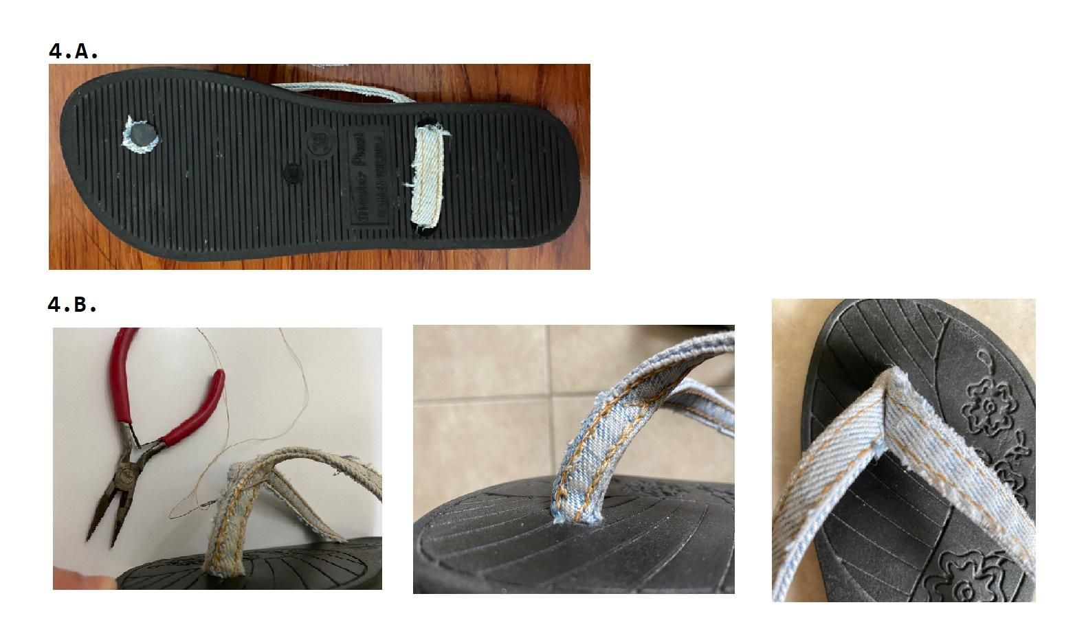 Repair Your Flip Flops With Old Jeans : 5 Steps - Instructables