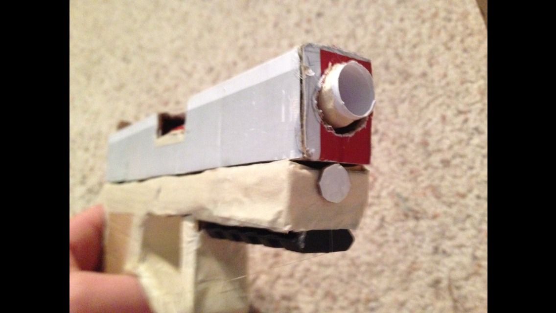 Make a Cardboard Glock With Working Parts : 9 Steps - Instructables