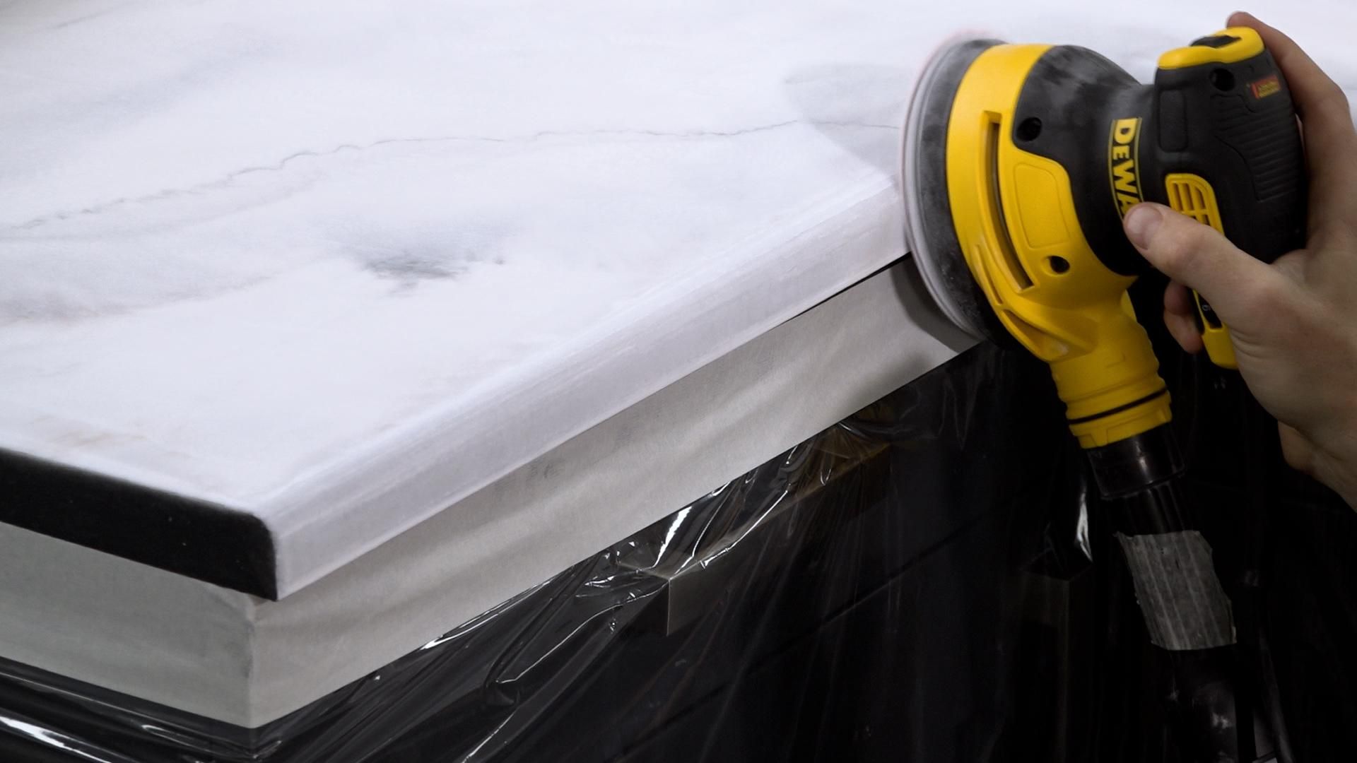 How to Get a Matt or Satin Finish on Epoxy Resin Countertops : 4 Steps ...