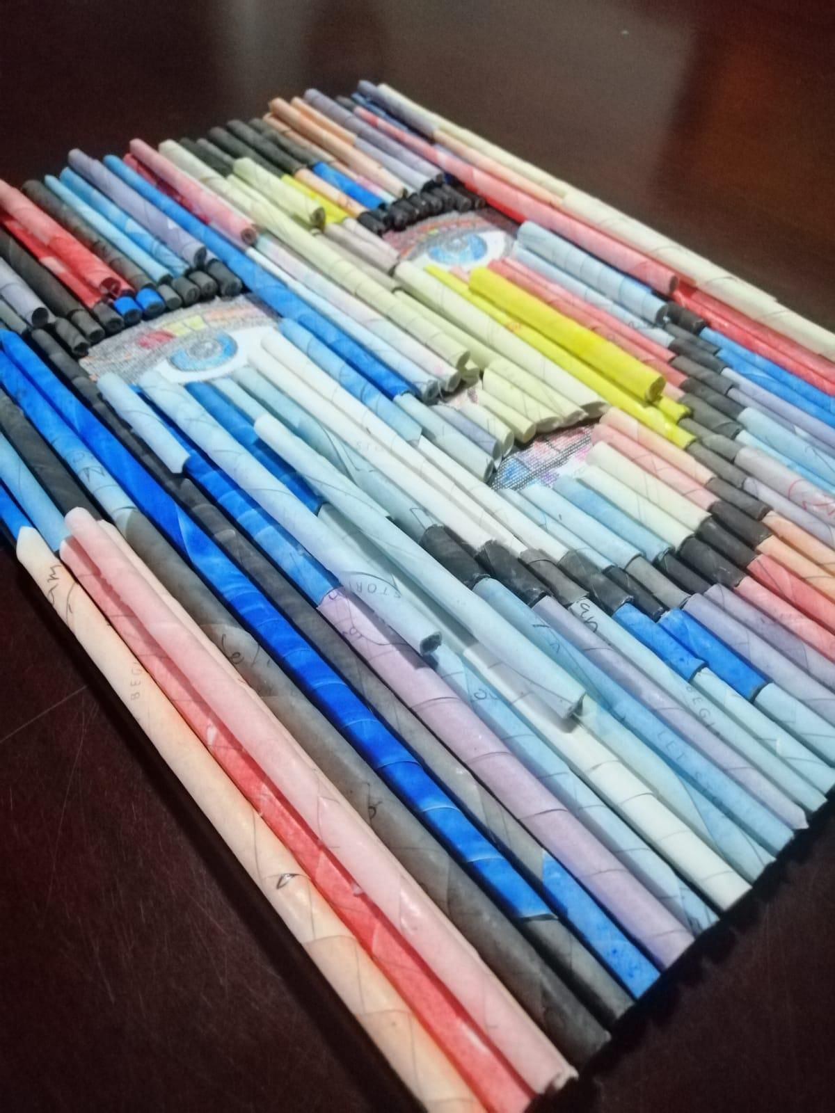 Face With Recycled Paper Cylinders : 7 Steps (with Pictures ...