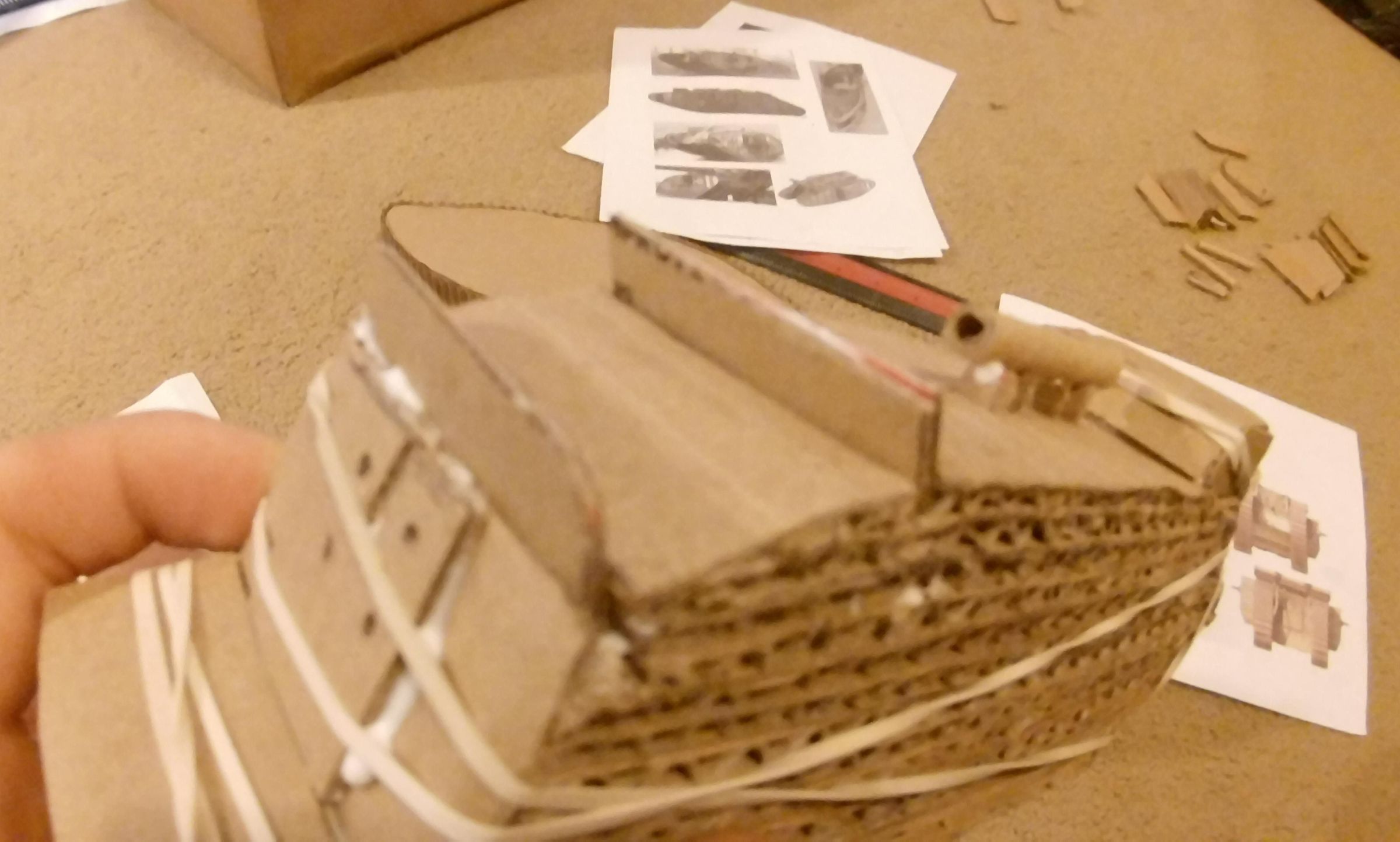 Cardboard Model Mark IV British Tank : 10 Steps (with Pictures ...