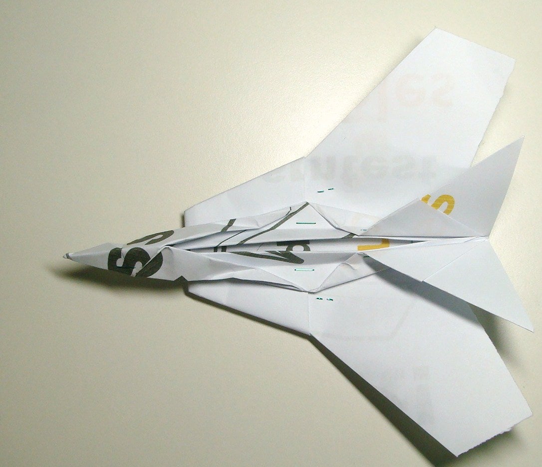 Paper Fighter (yes It Flies) : 5 Steps (with Pictures) - Instructables