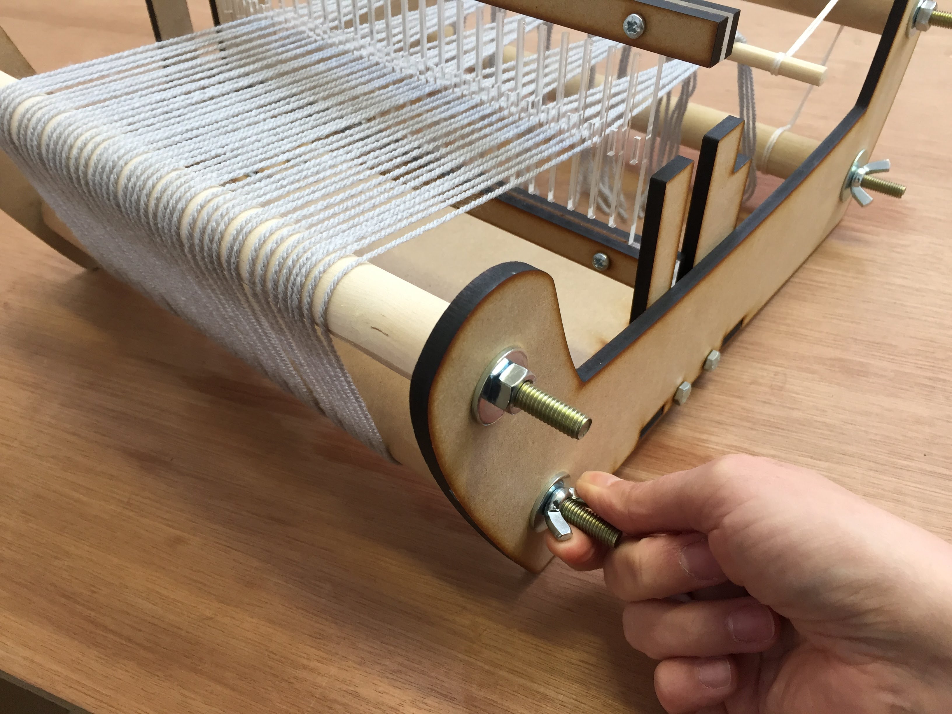 DIY Laser Cut Rigid Heddle Loom - Part 2: Weaving With the Rigid Heddle ...