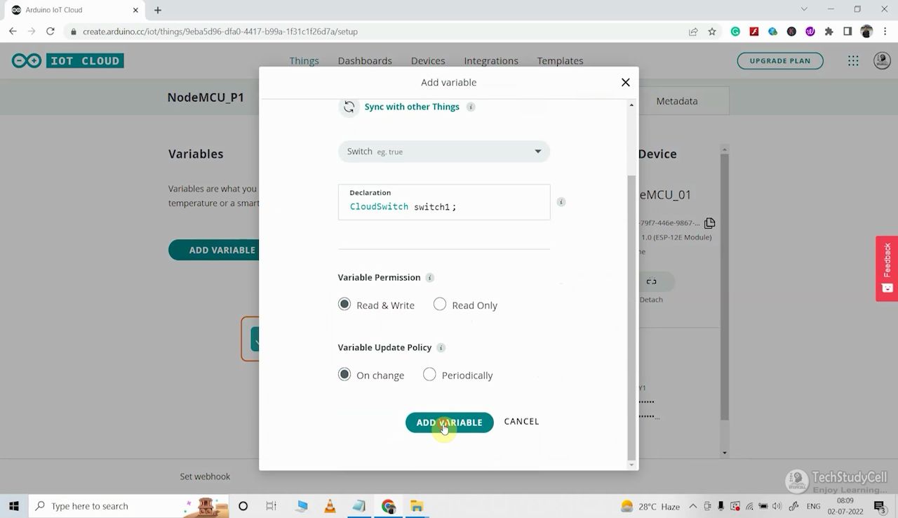 Arduino IoT Cloud Smart Home With Alexa Using NodeMCU - IoT Project ...