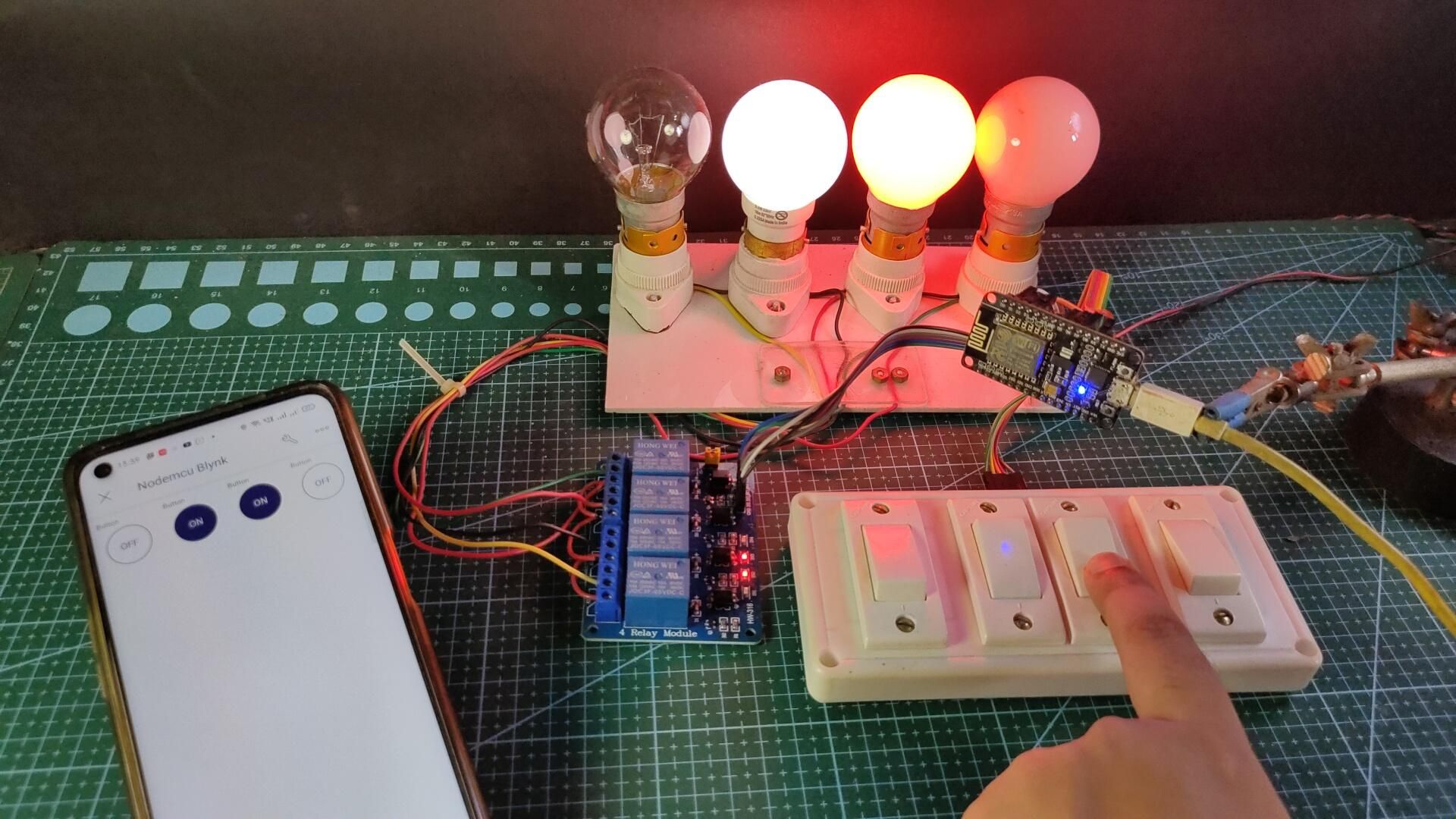 Smart Home Using NodeMCU ESP8266 and Blynk 2.0 With Real-time Feedback ...