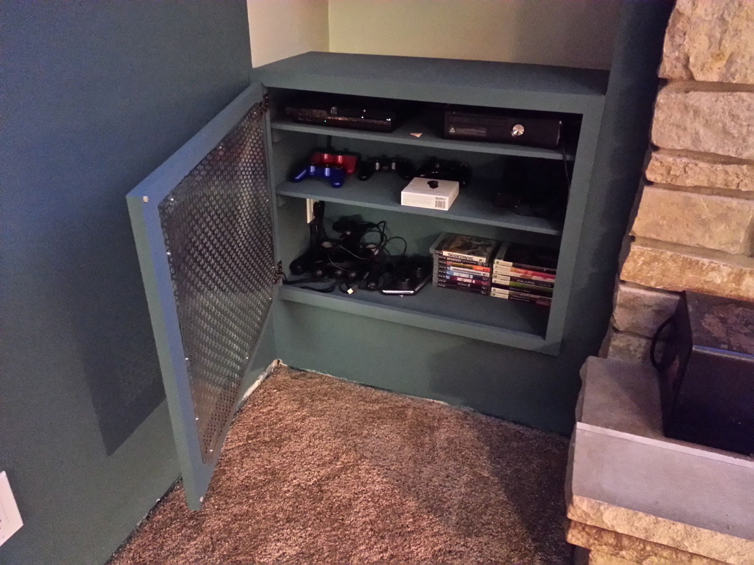 Industrial Modern Shelving and Gaming Cabinet - Instructables