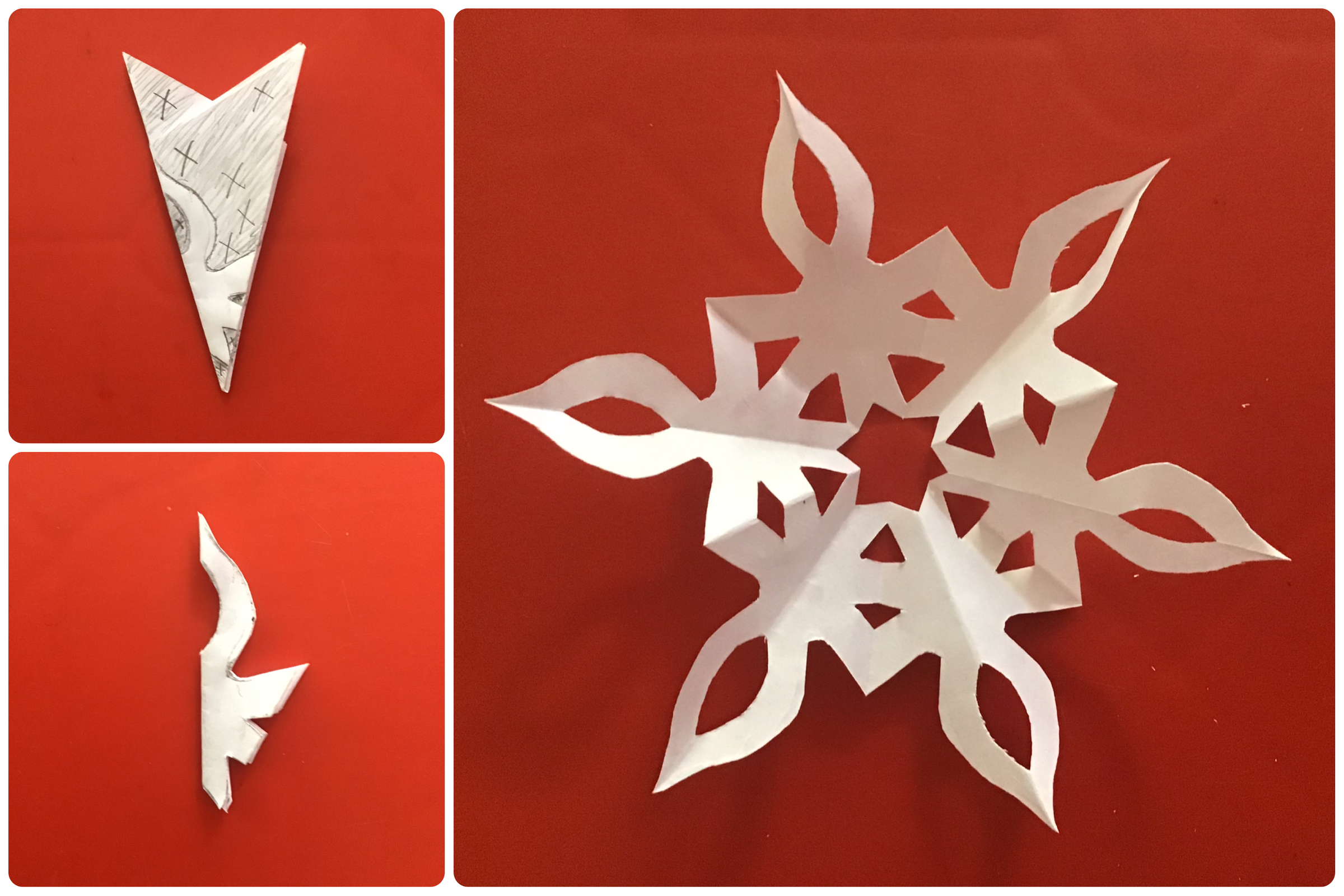 Decorative Paper Snowflakes (6 Pointed) : 8 Steps (with Pictures ...