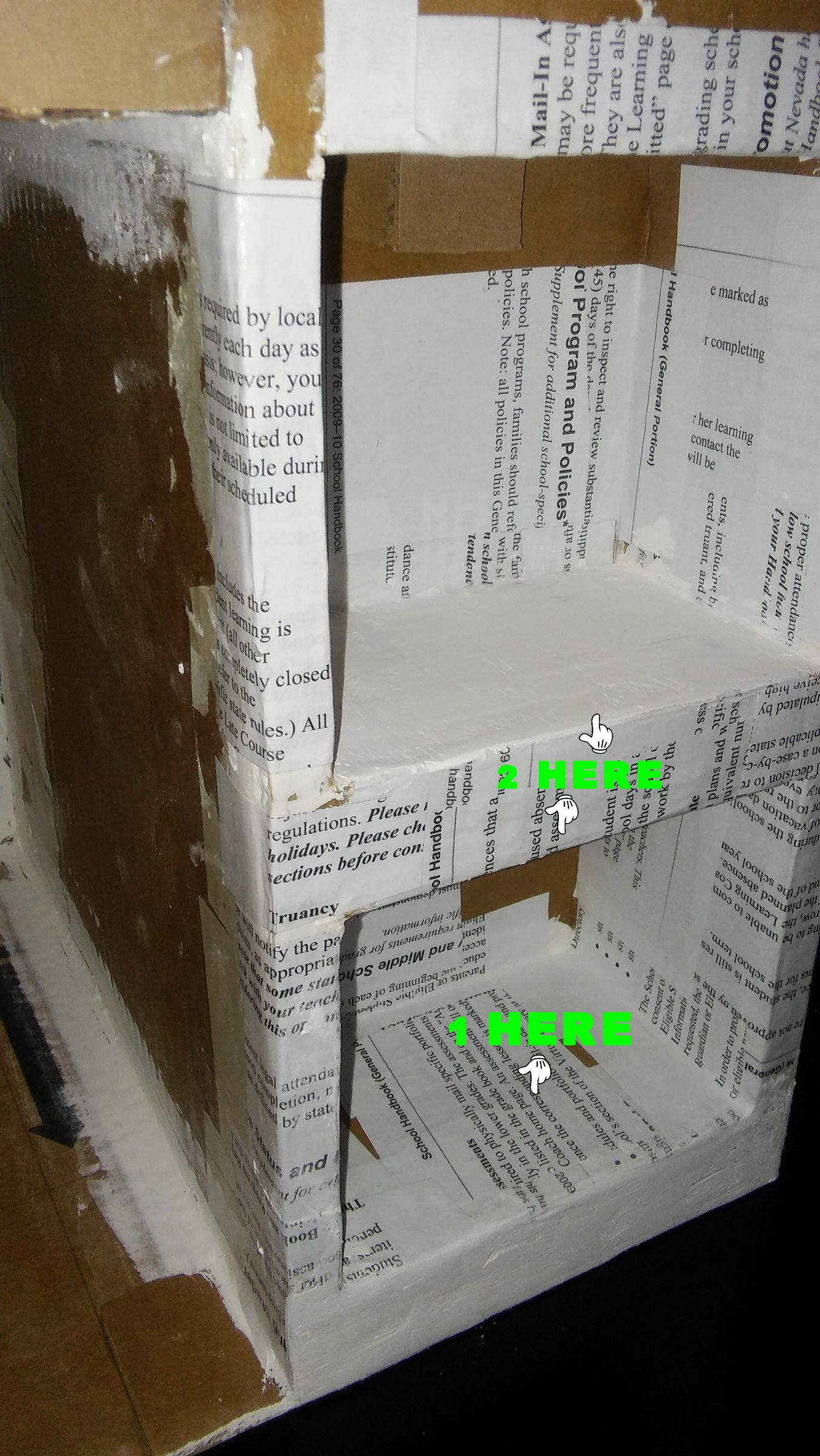 DIY Cardboard Craft Tower Organizer : 10 Steps (with Pictures ...