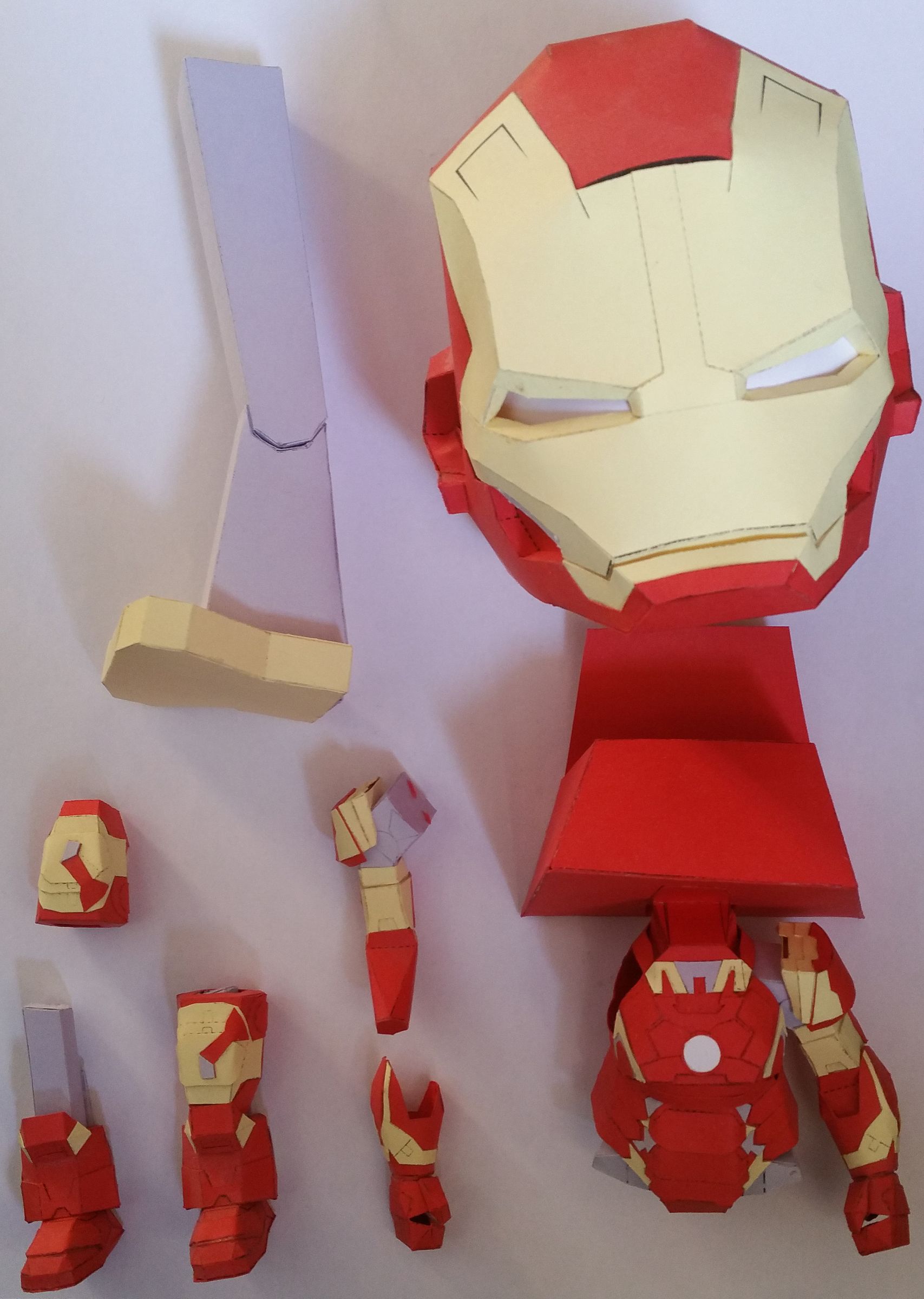 Big Head Iron Man Paper Figure : 6 Steps - Instructables
