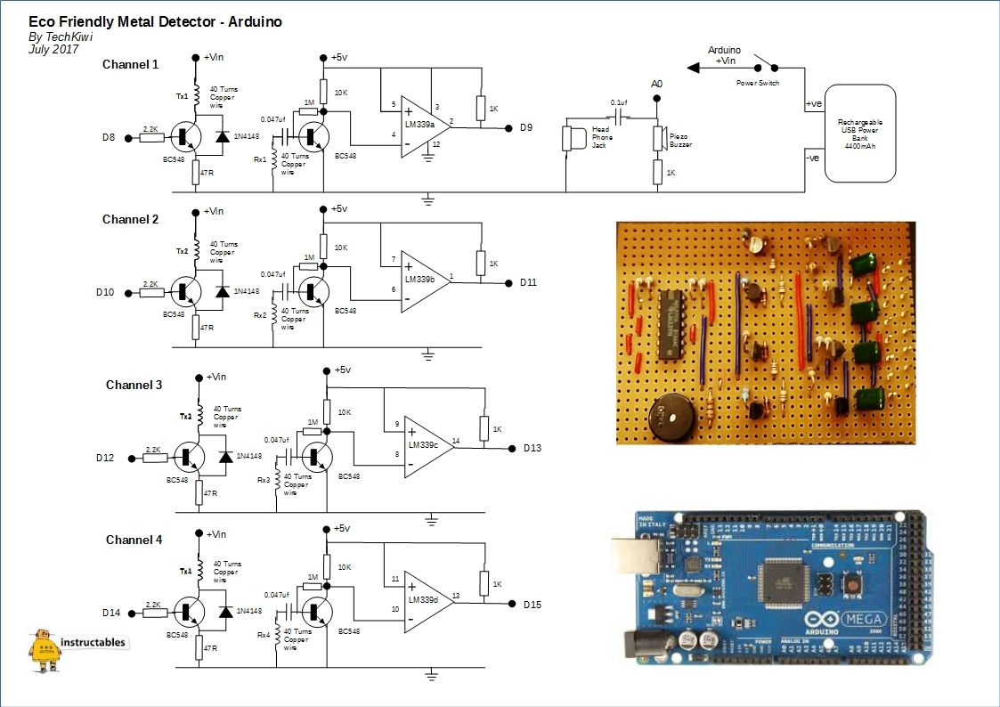 Eco Friendly Metal Detector - Arduino : 8 Steps (with Pictures ...