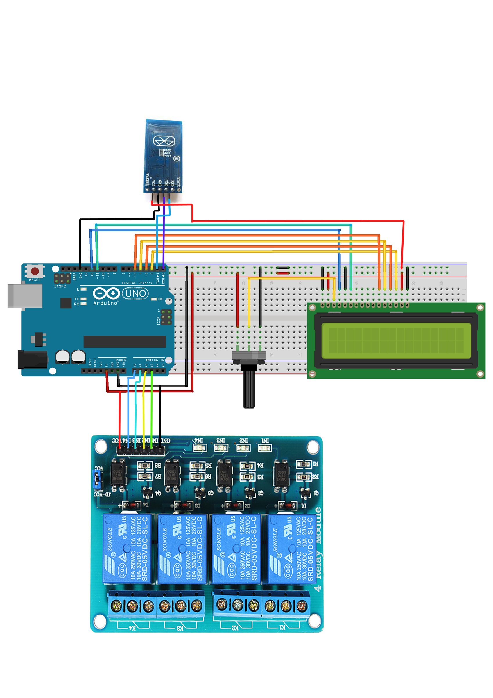 Home Automation With Arduino, Buttons ,LCD ,EEPROM AND Smart Phone : 7 ...