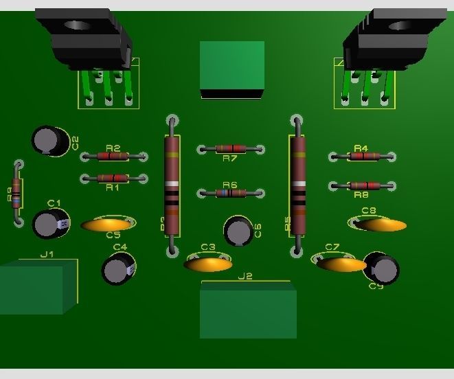 PCB Design of 35W-8ohm Amplifier Using Bridged TDA2030 - Instructables