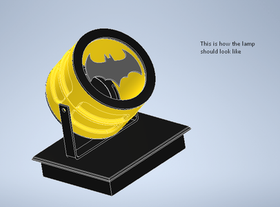 DIY Batsignal With 3D Printed Parts As a Gift : 7 Steps - Instructables