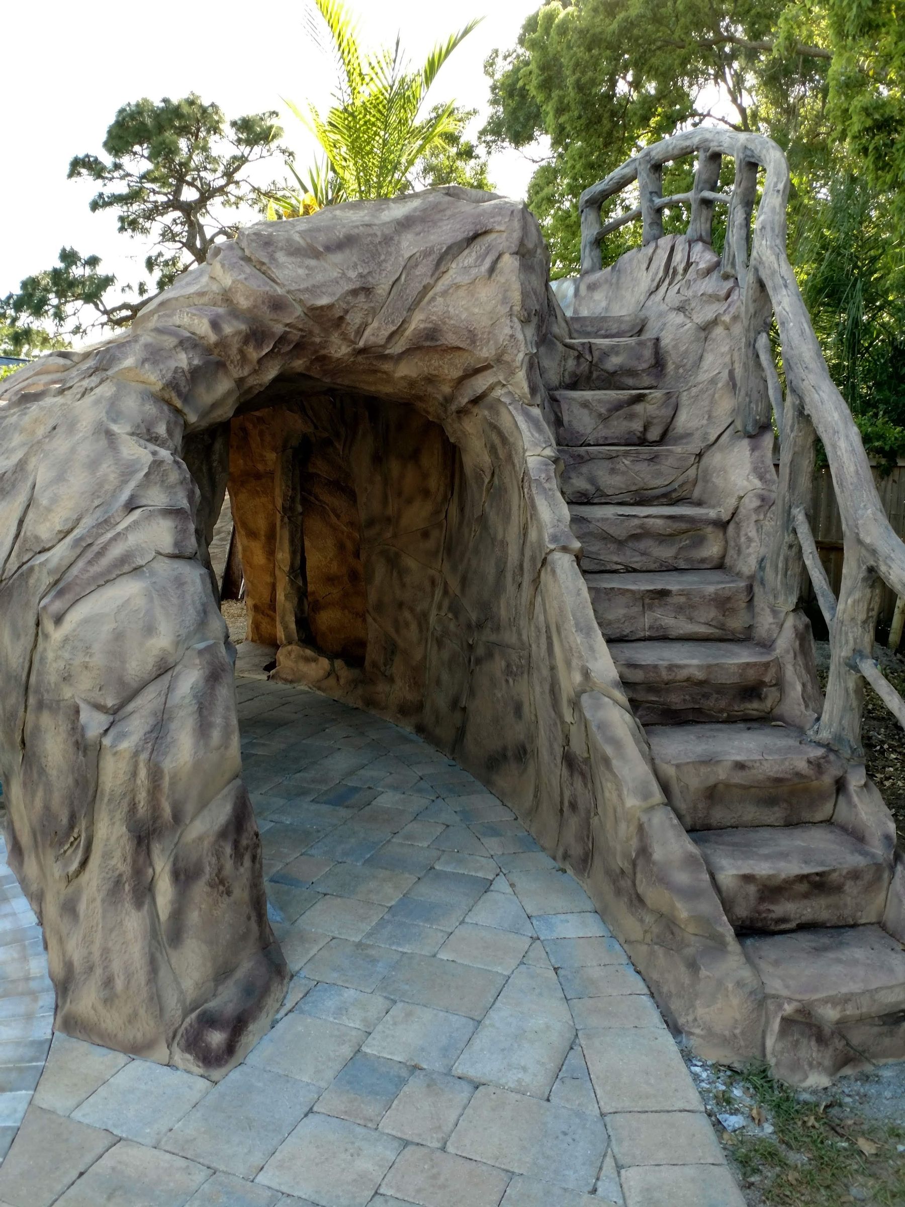 Backyard Pool Grotto With Slide and Hot Tub. : 8 Steps (with Pictures ...
