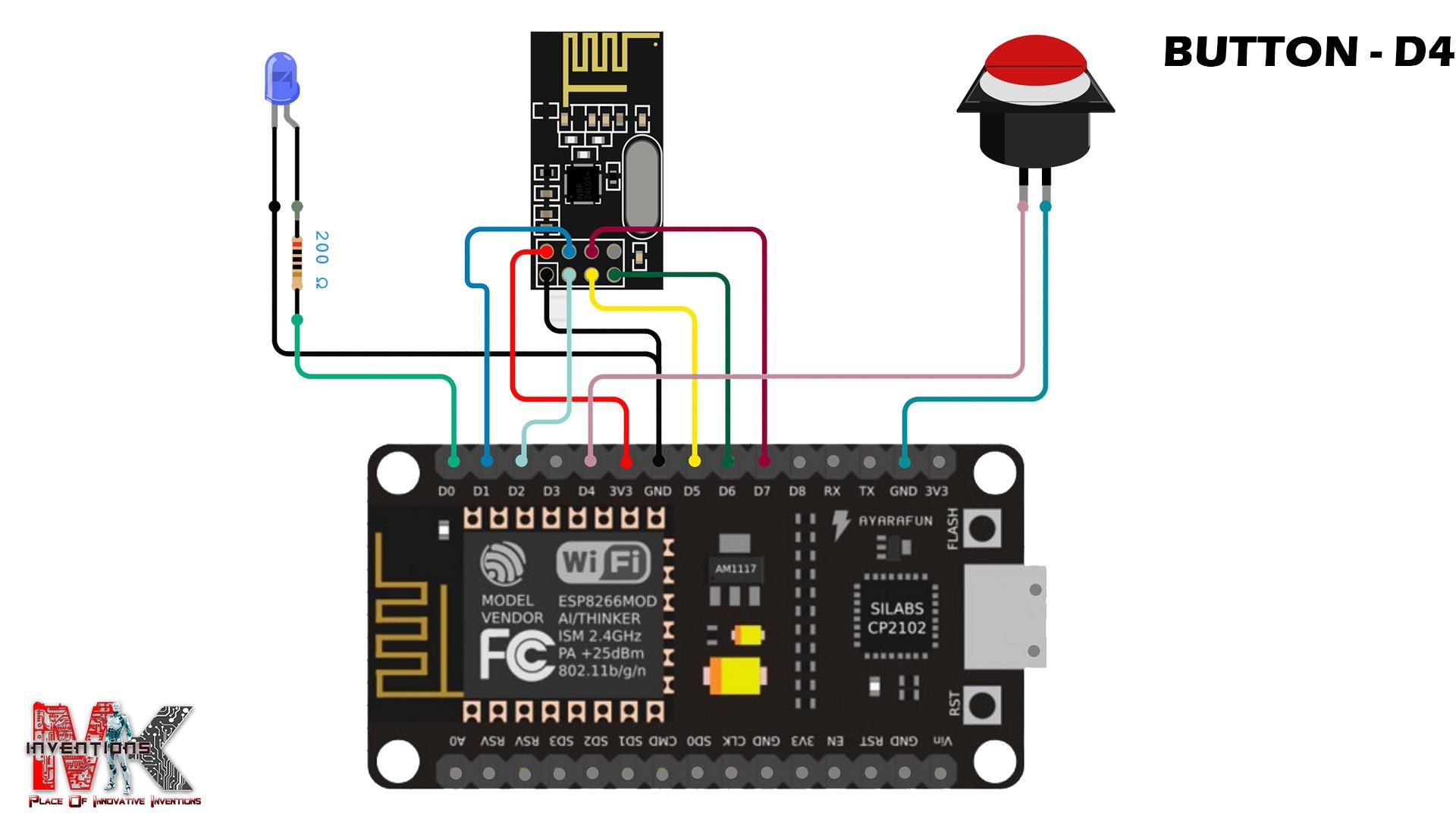 DIY Wireless Door Sensor Using ESP8266 + NRF24L01 || Home Automation Security System || : 11 ...