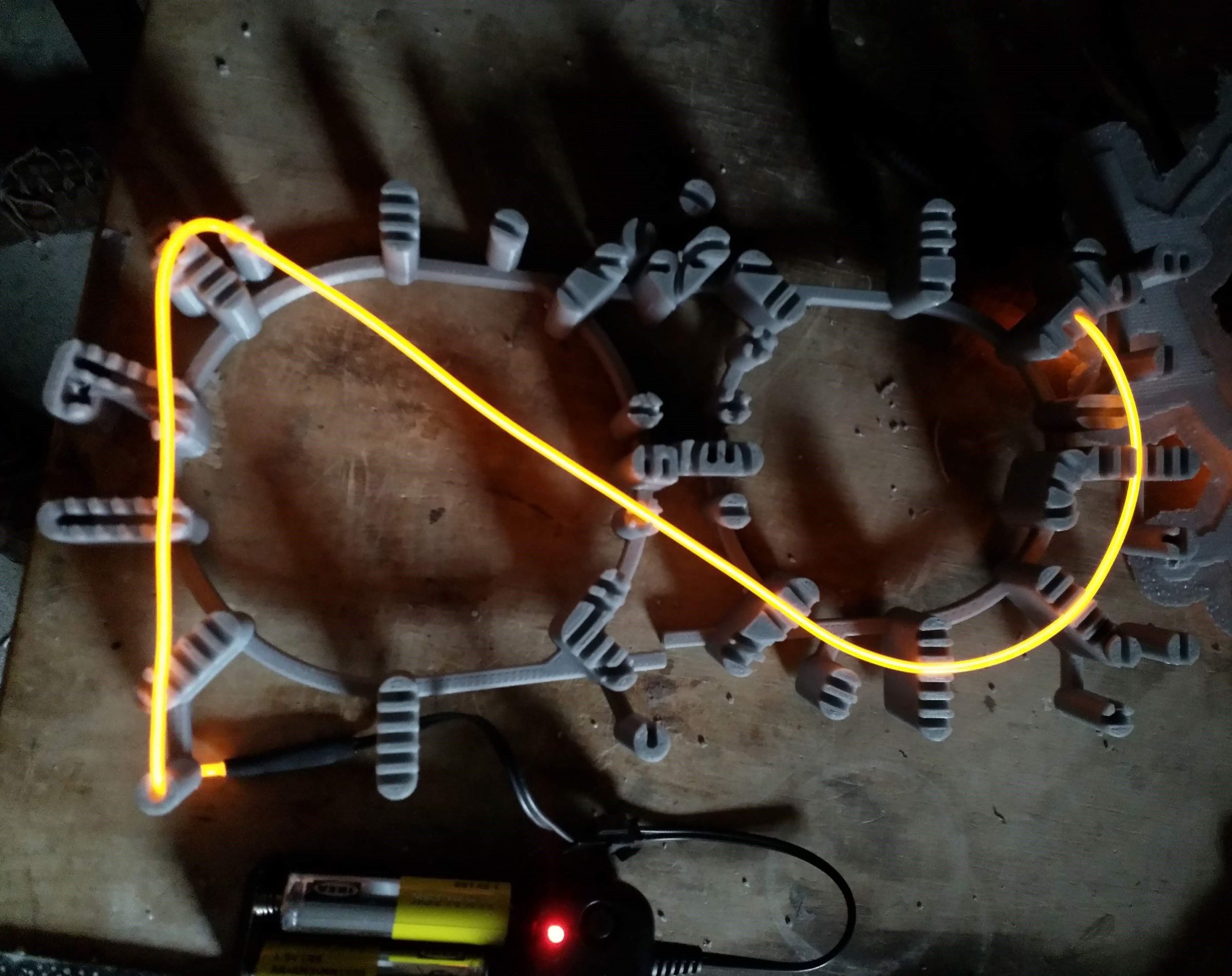 EL Wire Neon Nixie Style Clock : 21 Steps (with Pictures) - Instructables