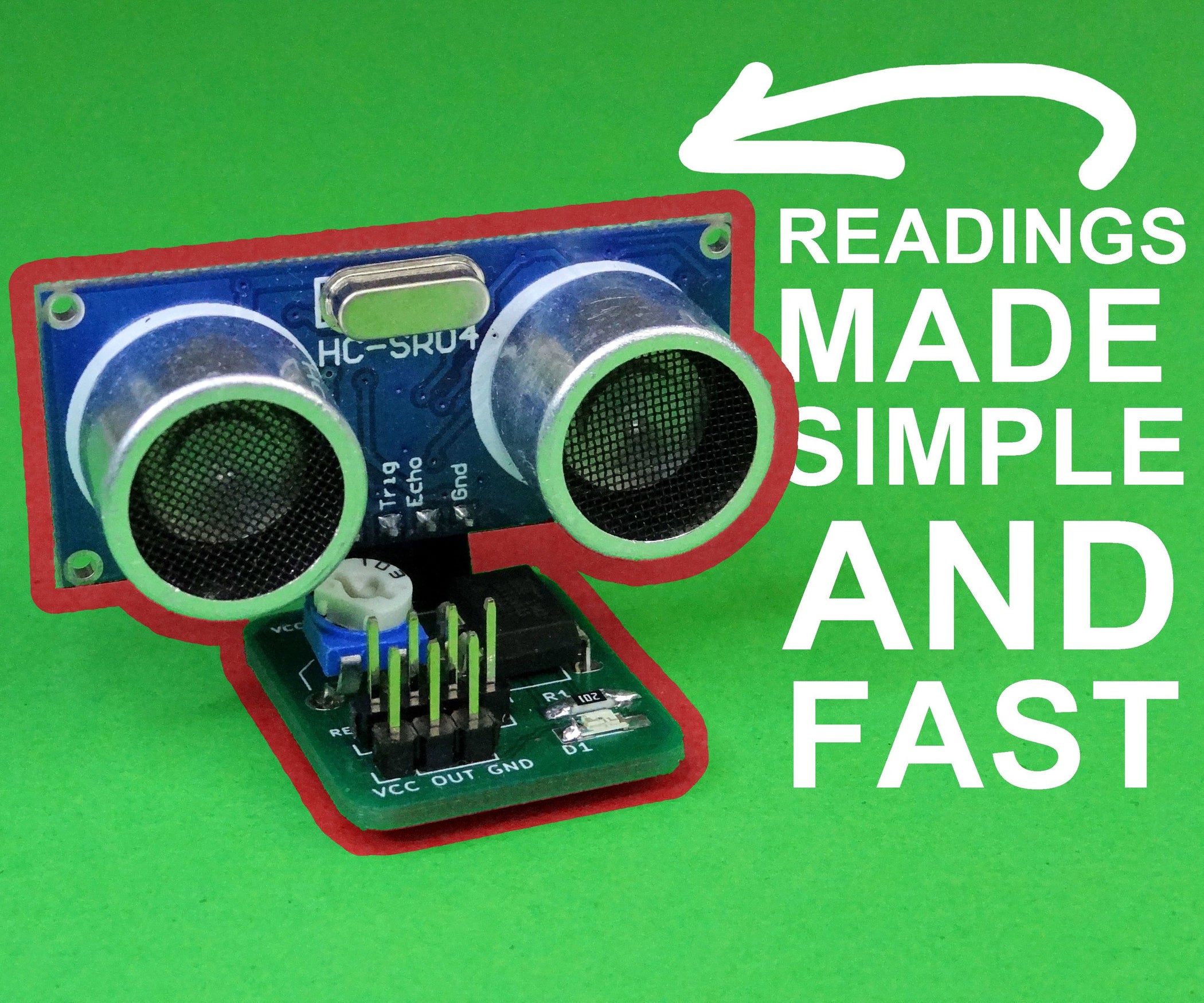 HC-SR04 Reader Module to Relieve Arduino : 6 Steps (with Pictures) - Instructables