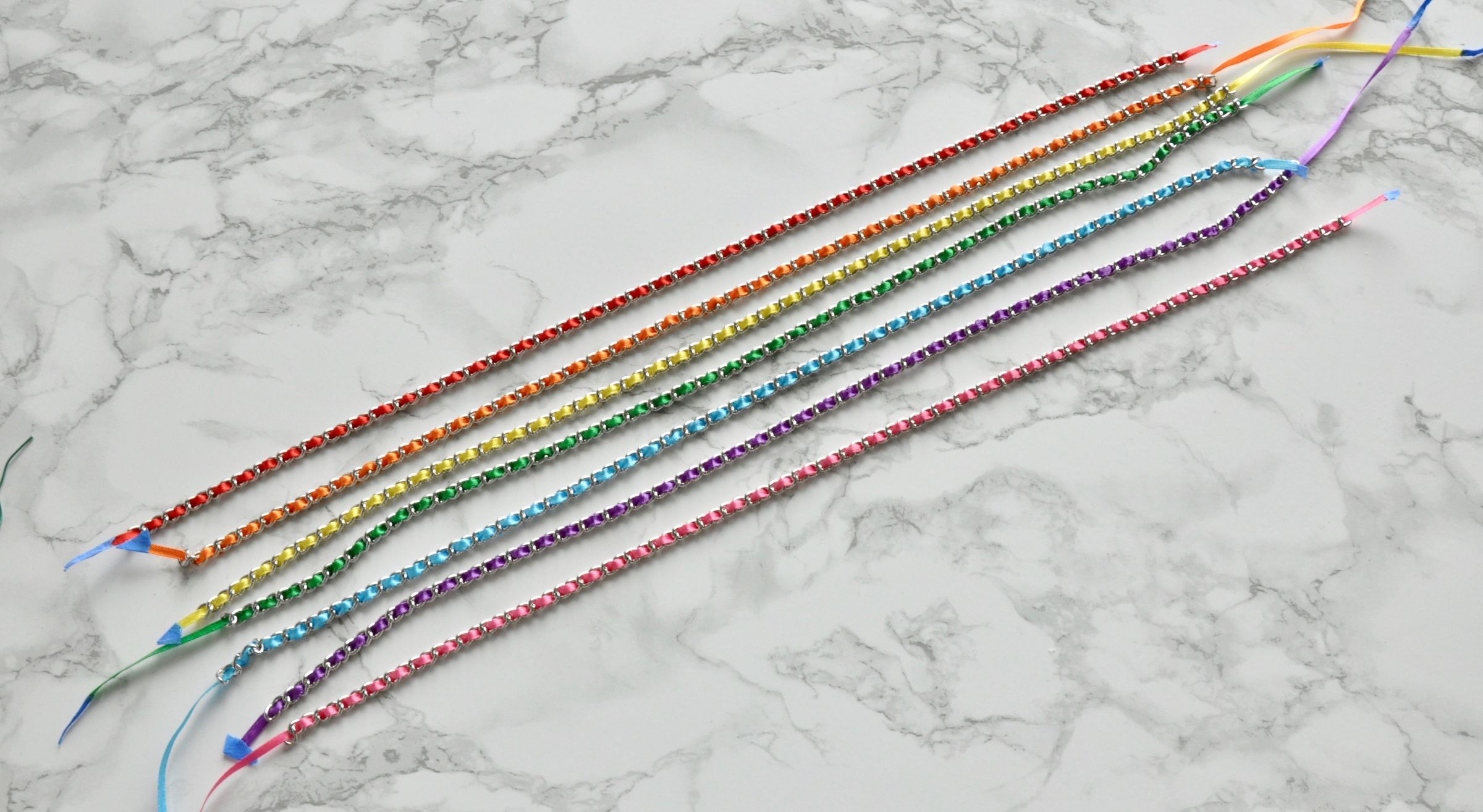 Ribbon Chain Necklace : 7 Steps (with Pictures) - Instructables