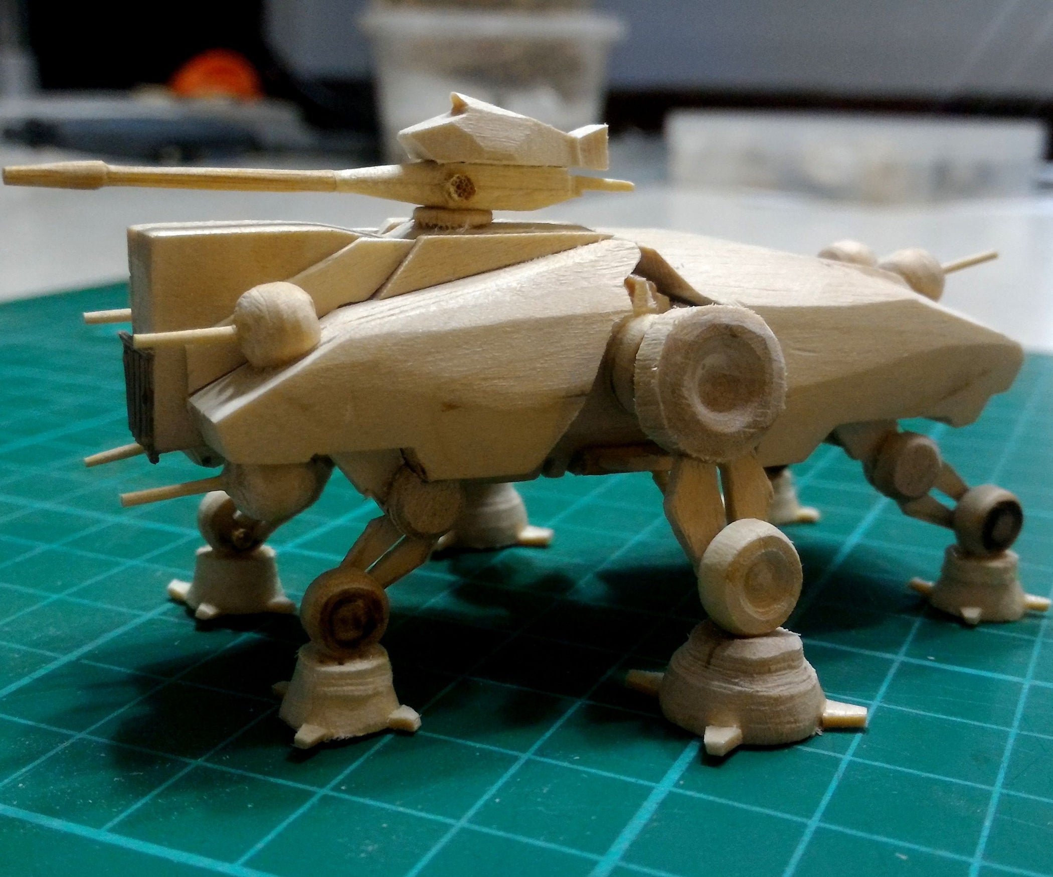 (And Still Another Not So) Mini AT-TE Popsicle Stick Model : 6 Steps ...