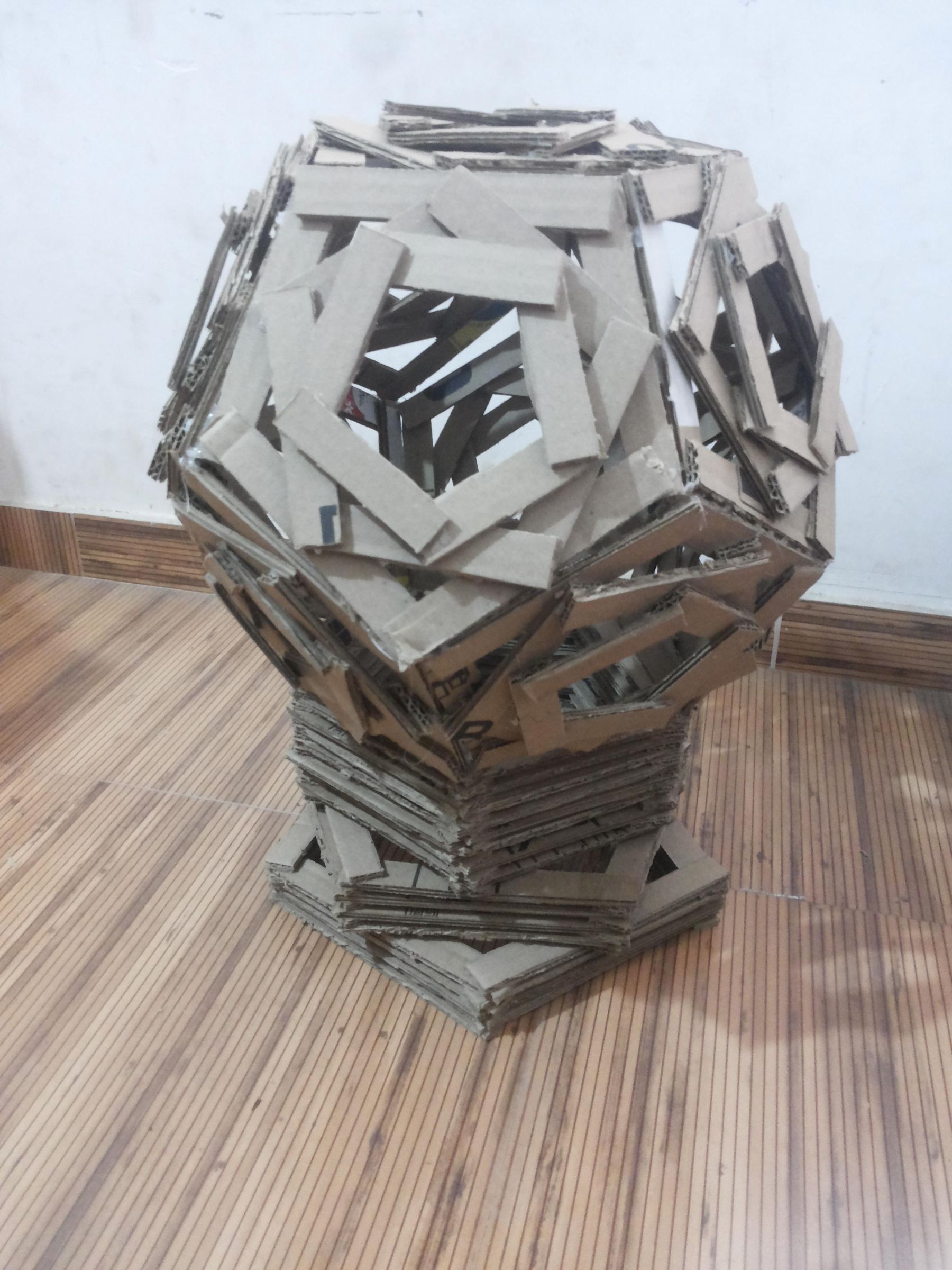 Cardboard Pentagon Table Lamp : 6 Steps (with Pictures) - Instructables