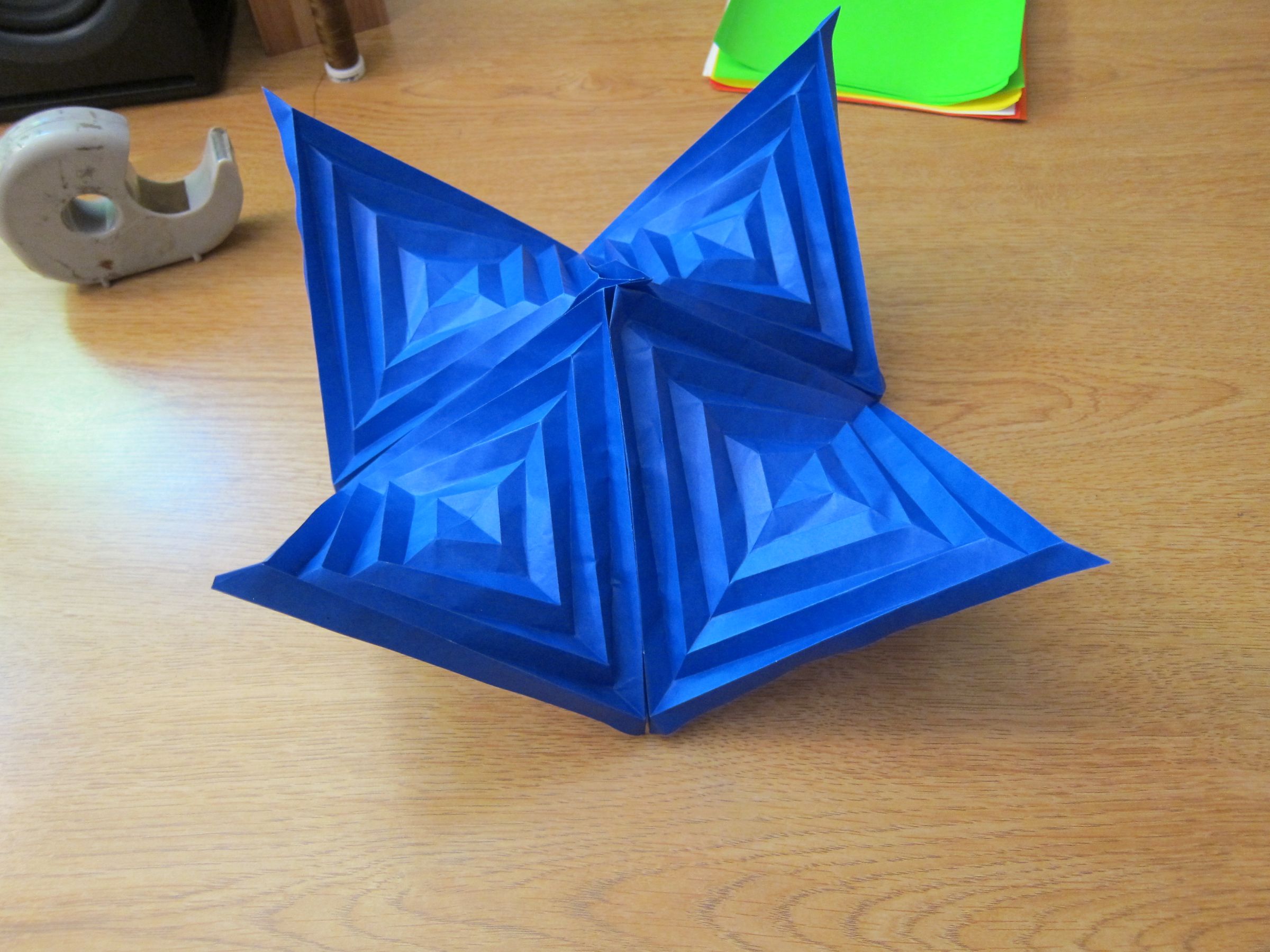 Paper "Cube" Made of Hyperbolic Paraboloids - Modular Math Origami : 7 ...