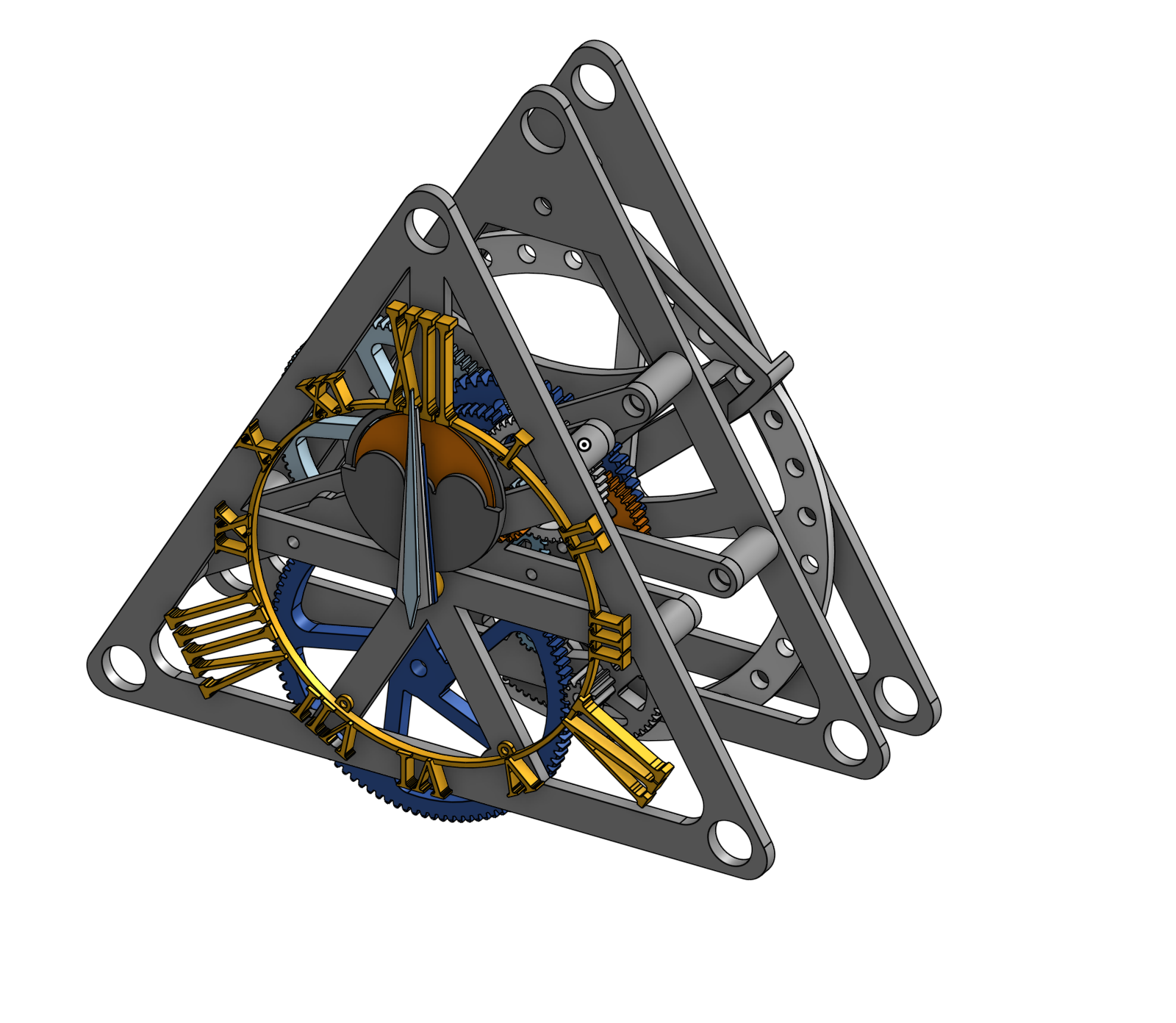 Triangulum - 3D Printed 3-Hand Clock : 16 Steps (with Pictures ...