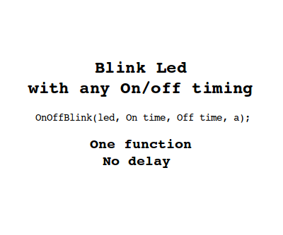 Blink Multiple Leds at Different Rates, 1 Function, No Delay ...