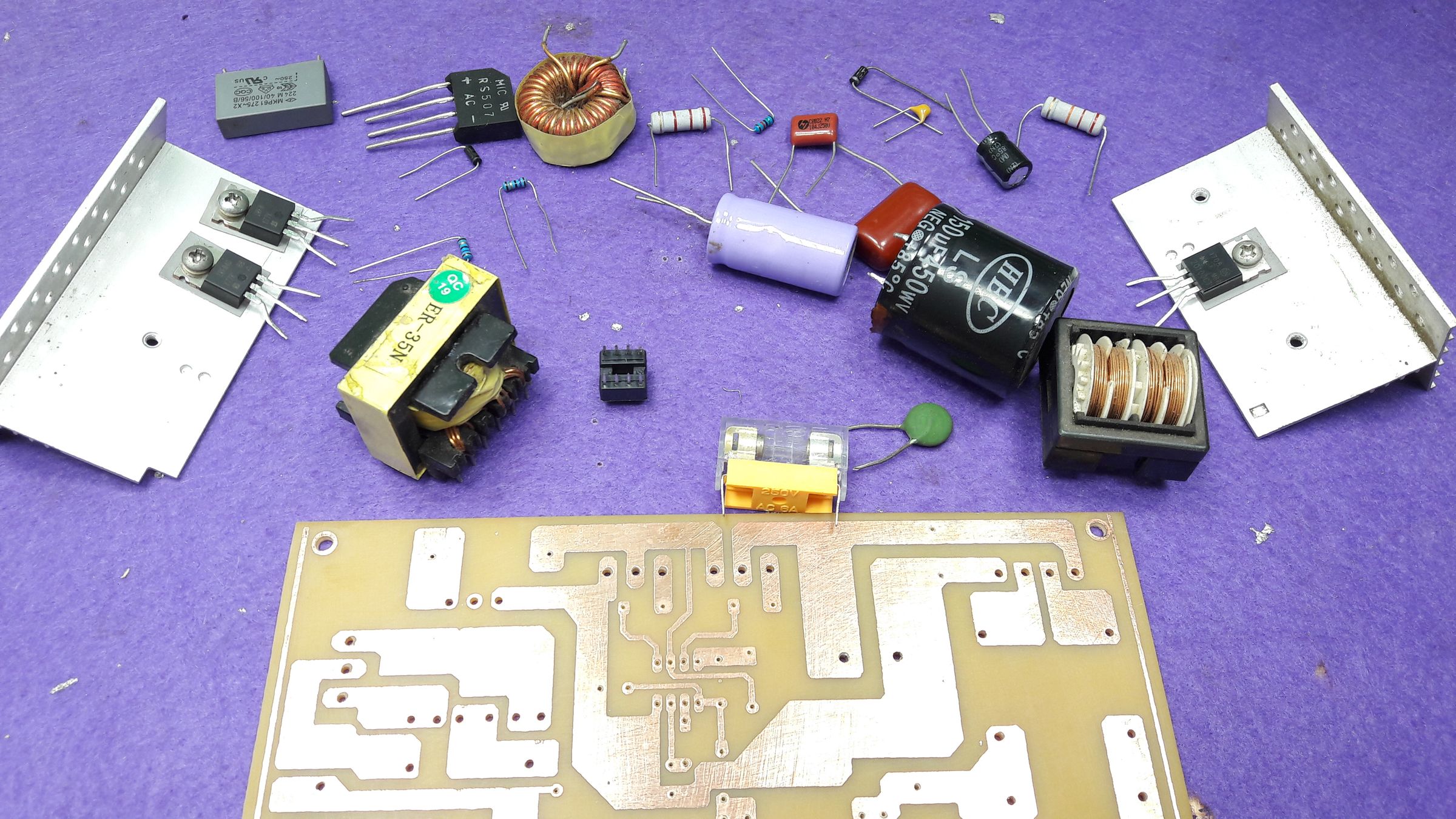 How to Build SMPS Transformer | Home Make 12V 10A Switching Power ...