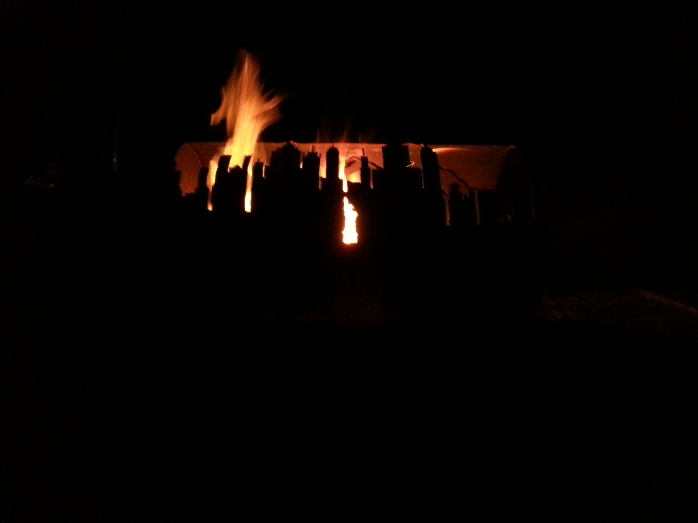 Oil Drum Garden Fire Pit With a Skyline..!! : 10 Steps (with Pictures ...