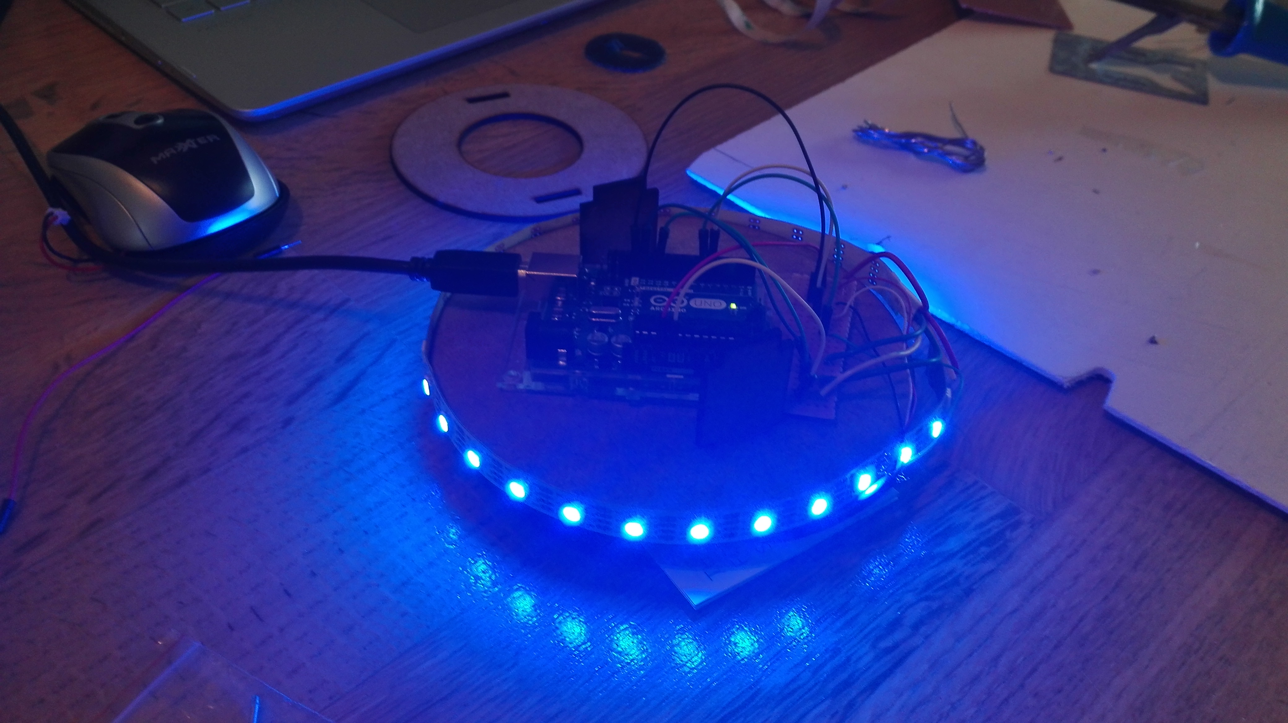Movable LED Disc Light Using Arduino : 6 Steps (with Pictures ...