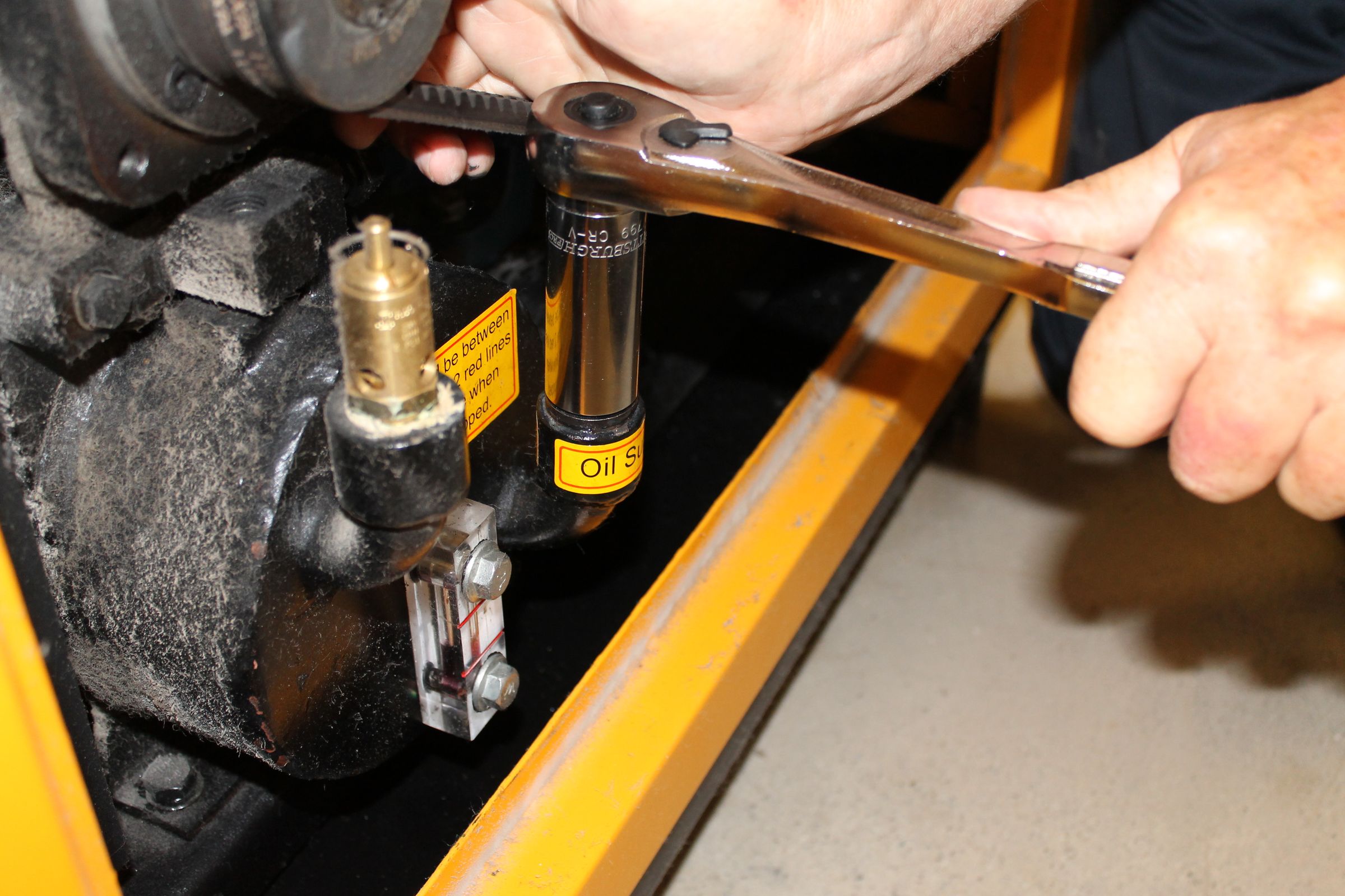 Refilling Oil on an Eaton Polar Air Compressor (Made at Techshop ...