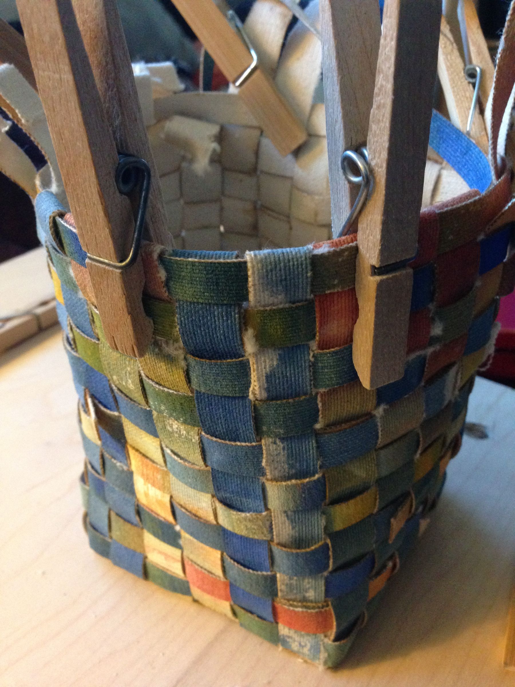 Painted Canvas Strip Basket : 9 Steps (with Pictures) - Instructables