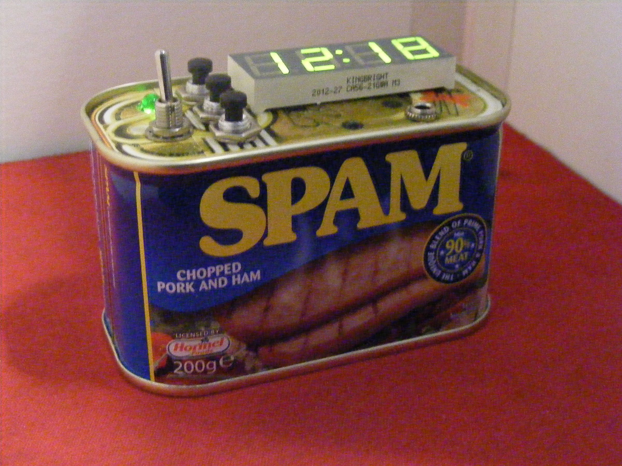Spam Alarm Clock : 13 Steps (with Pictures) - Instructables