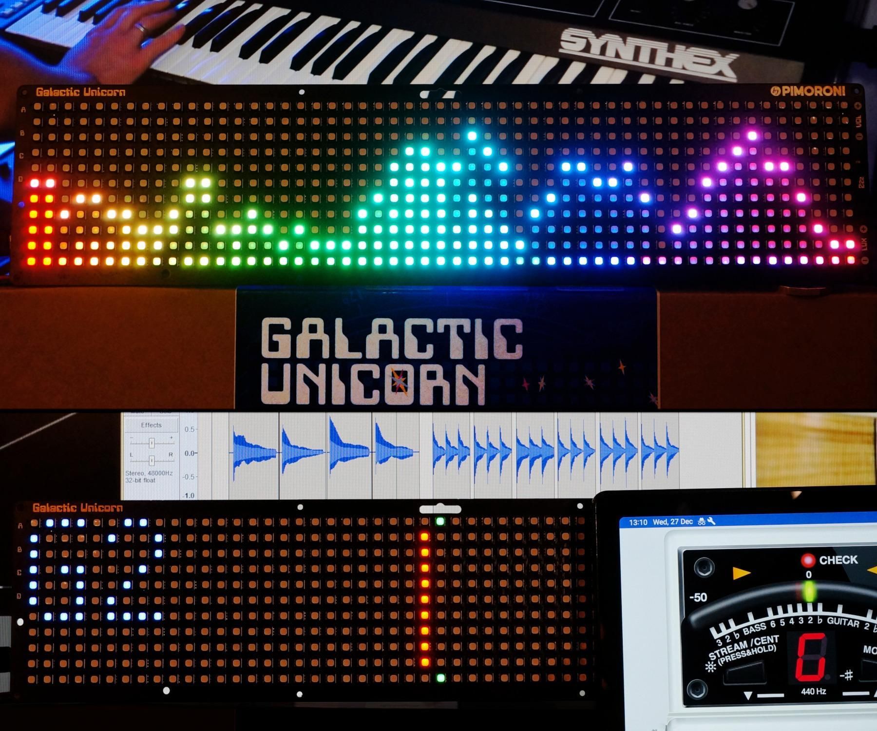 Making a Guitar Tuner and Audio Spectrum Analyser Using the Pimoroni ...