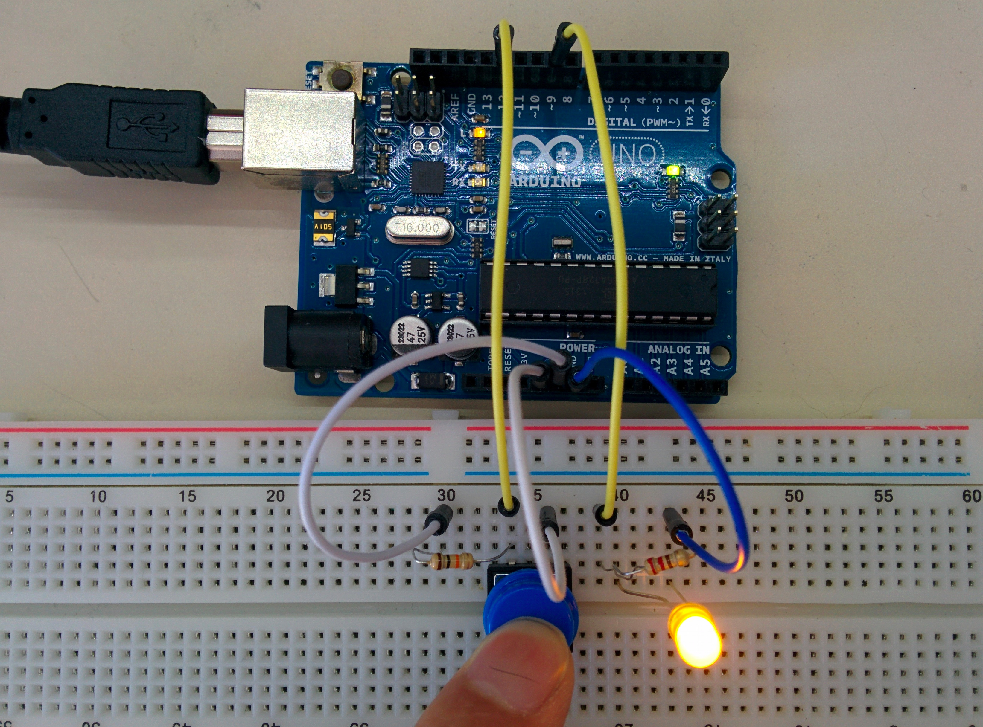 Arduino Starter Kit 2: Use Buttons for LED Control : 3 Steps ...