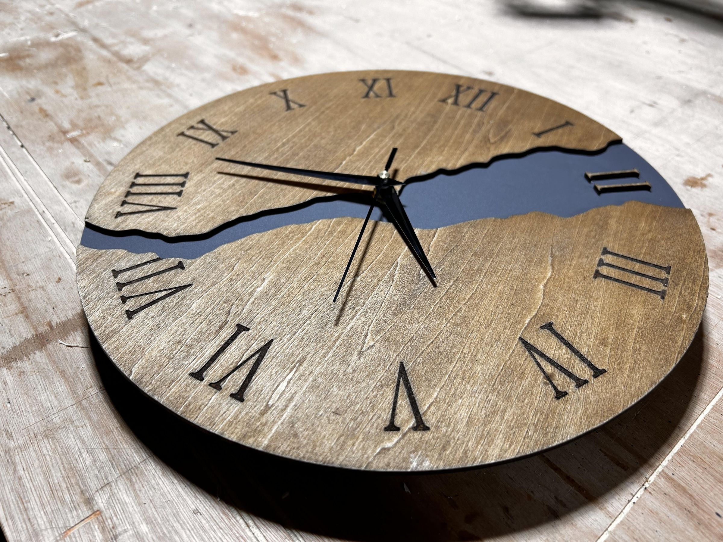 Acrylic and Wood River Clock : 7 Steps (with Pictures) - Instructables