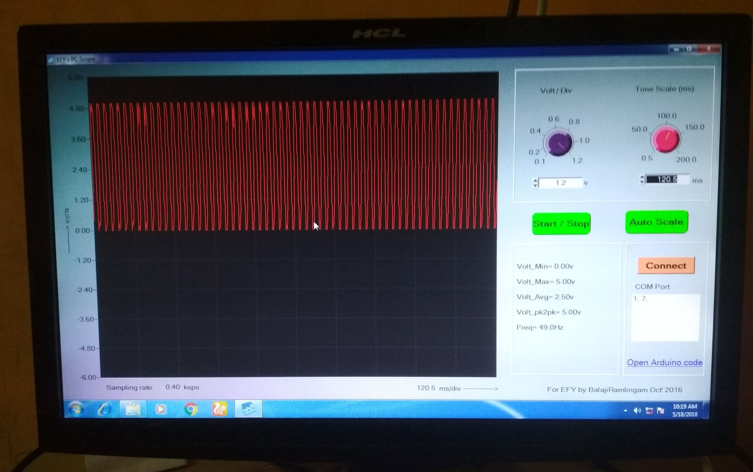 Oscilloscope,Frequency Counter and Component Tester Using Arduino : 24 ...